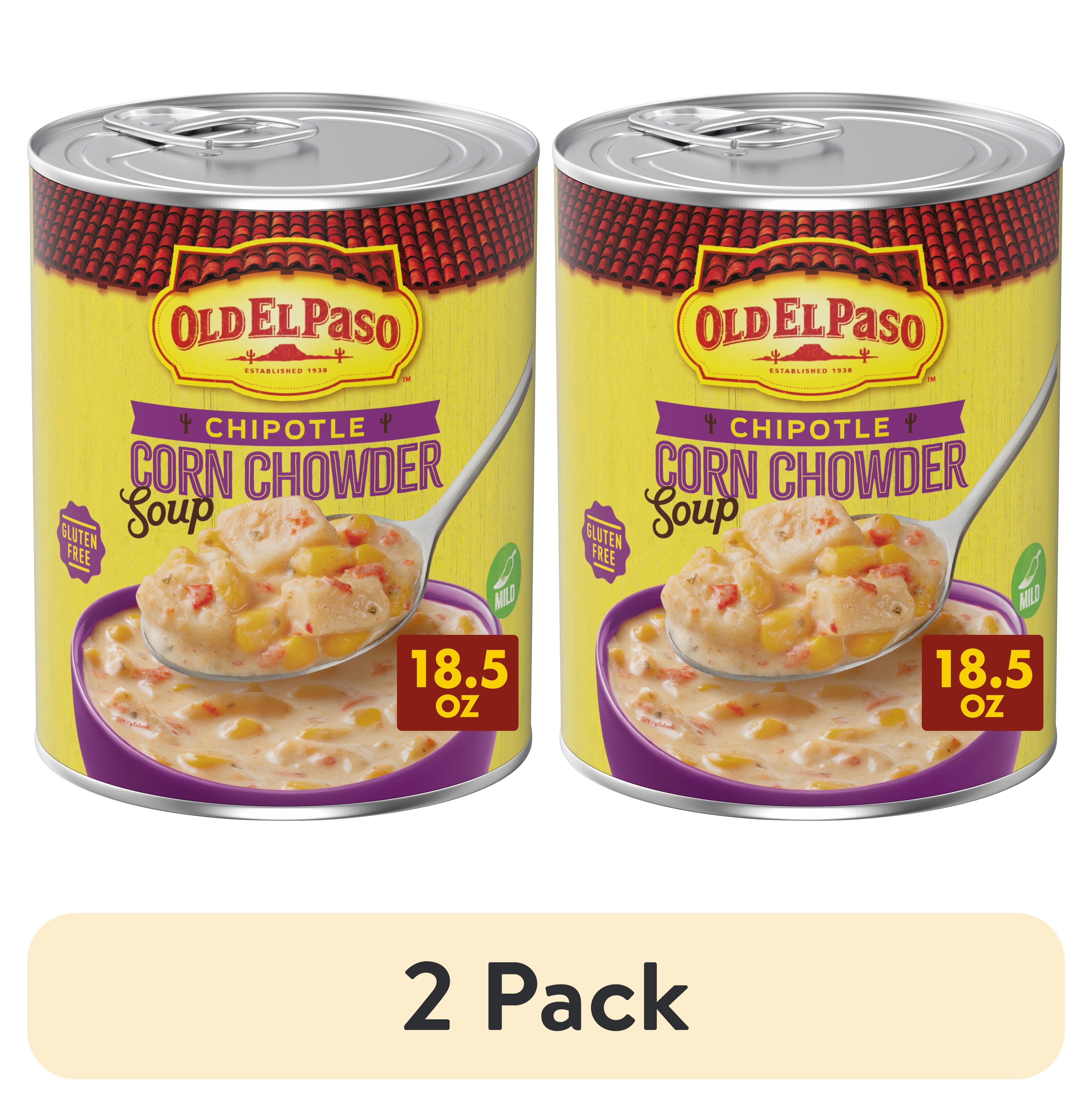 (2 pack) Old El Paso Chipotle Corn Chowder Soup, Ready to Serve Canned ...