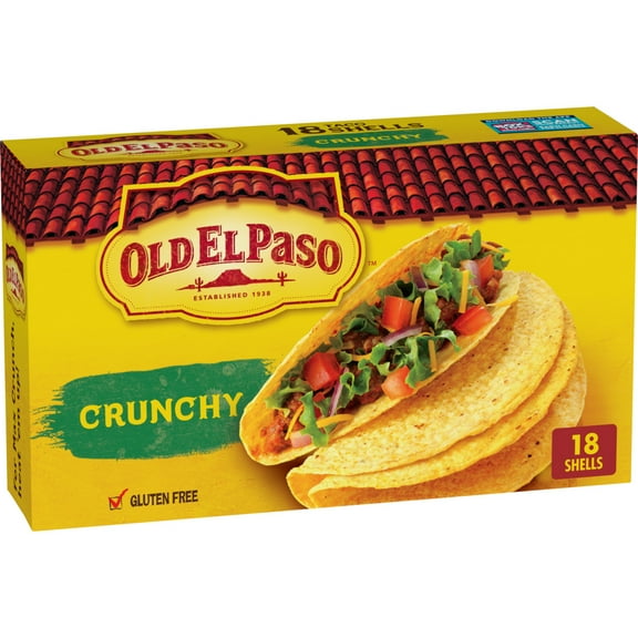 1x Old El Paso Crunchy Taco Shells, Gluten-Free, 12 ct., 4.6 oz ...
