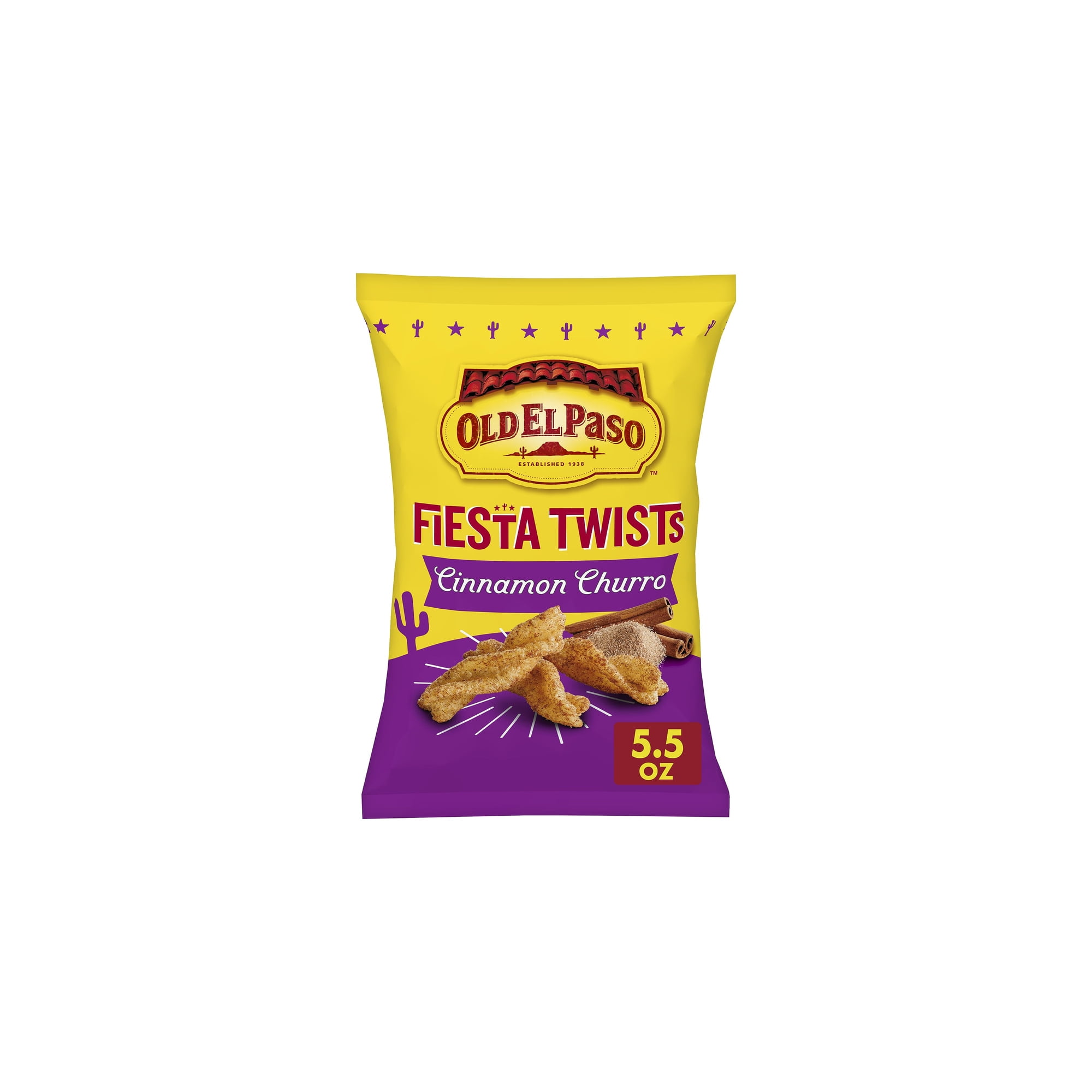 Old El Paso Fiesta Twists Cinnamon Churro Crispy Corn Snacks 5.5 oz ...