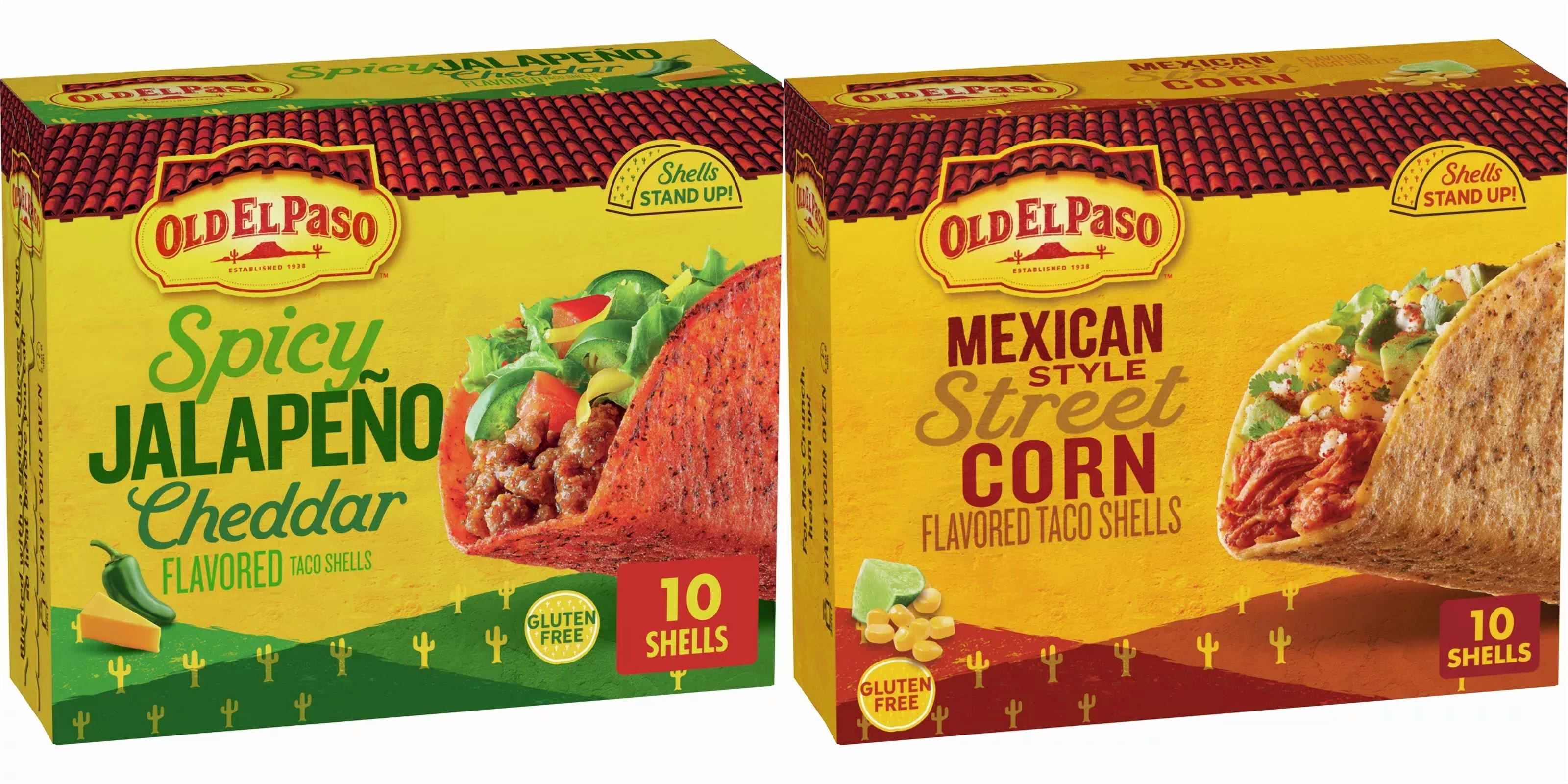 Old El Paso Gluten Free Bold Nacho Cheese Taco Shells - 5.4oz Old El ...