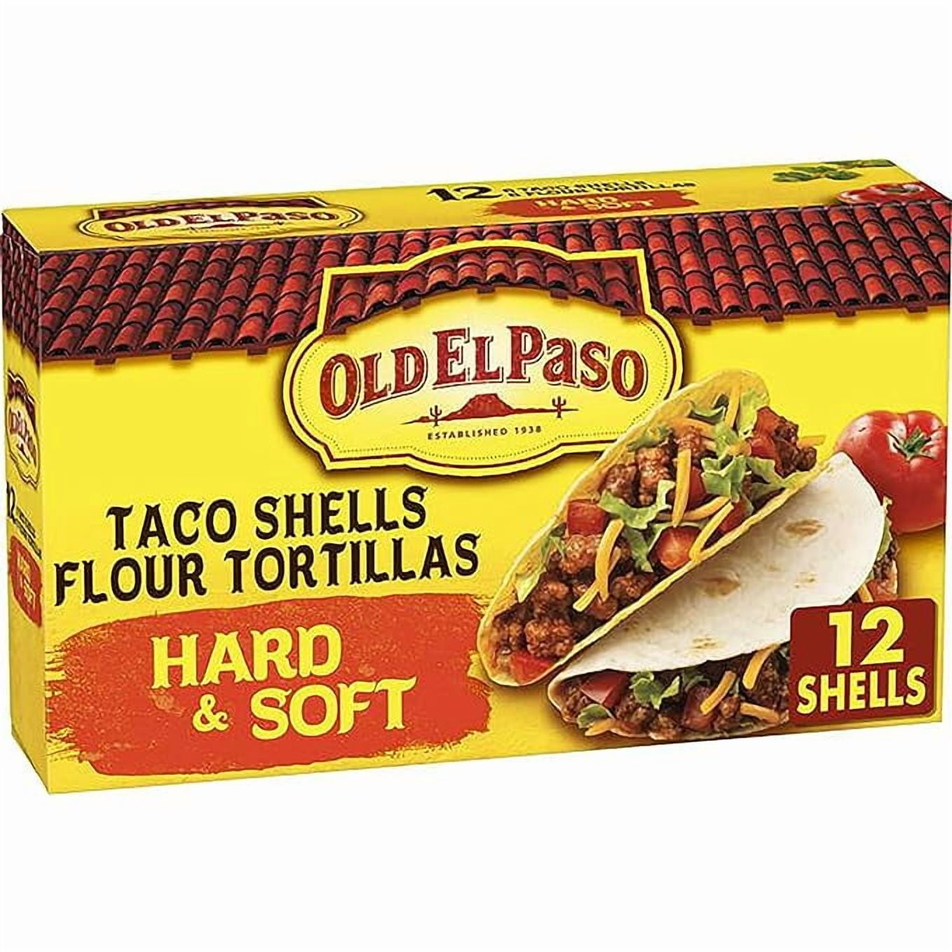 Old El Paso Hard & Soft Taco Shells & Flour Tortillas, 12 Shells, 7.4 ...