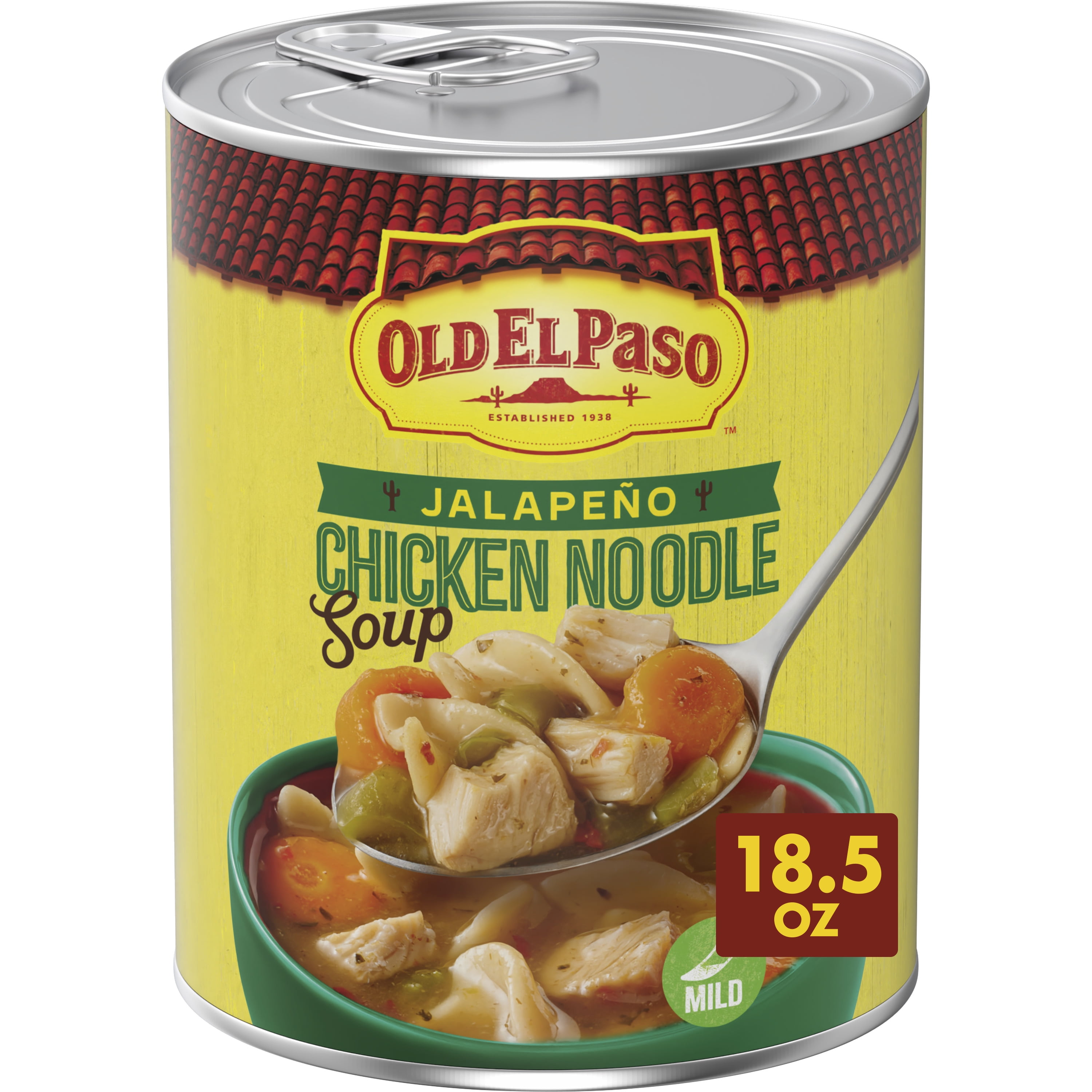 Old El Paso Jalapeno Chicken Noodle Soup, Ready to Serve Canned Soup ...