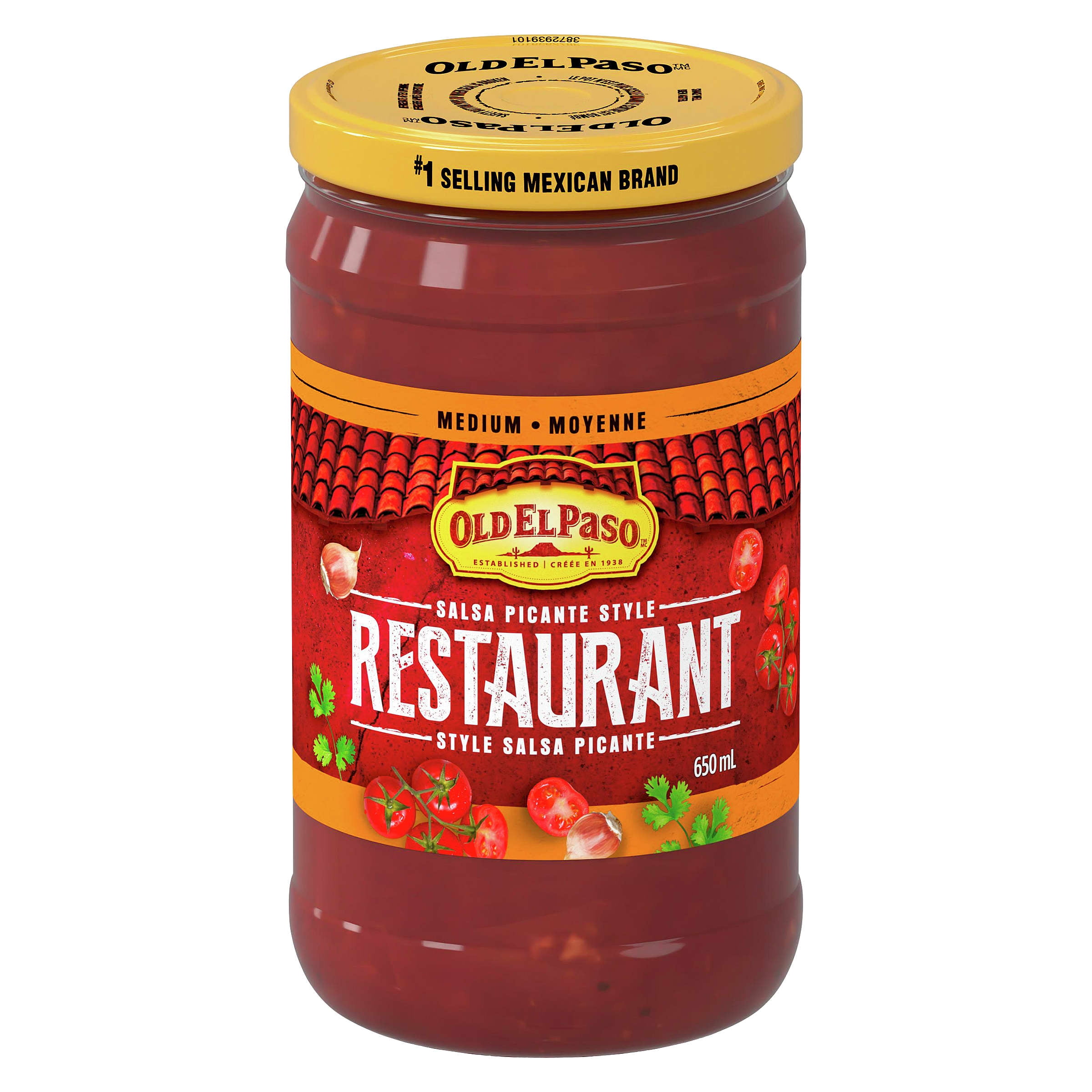 Old El Paso Medium Restaurant Style Salsa Picante, 650ml/22 oz ...