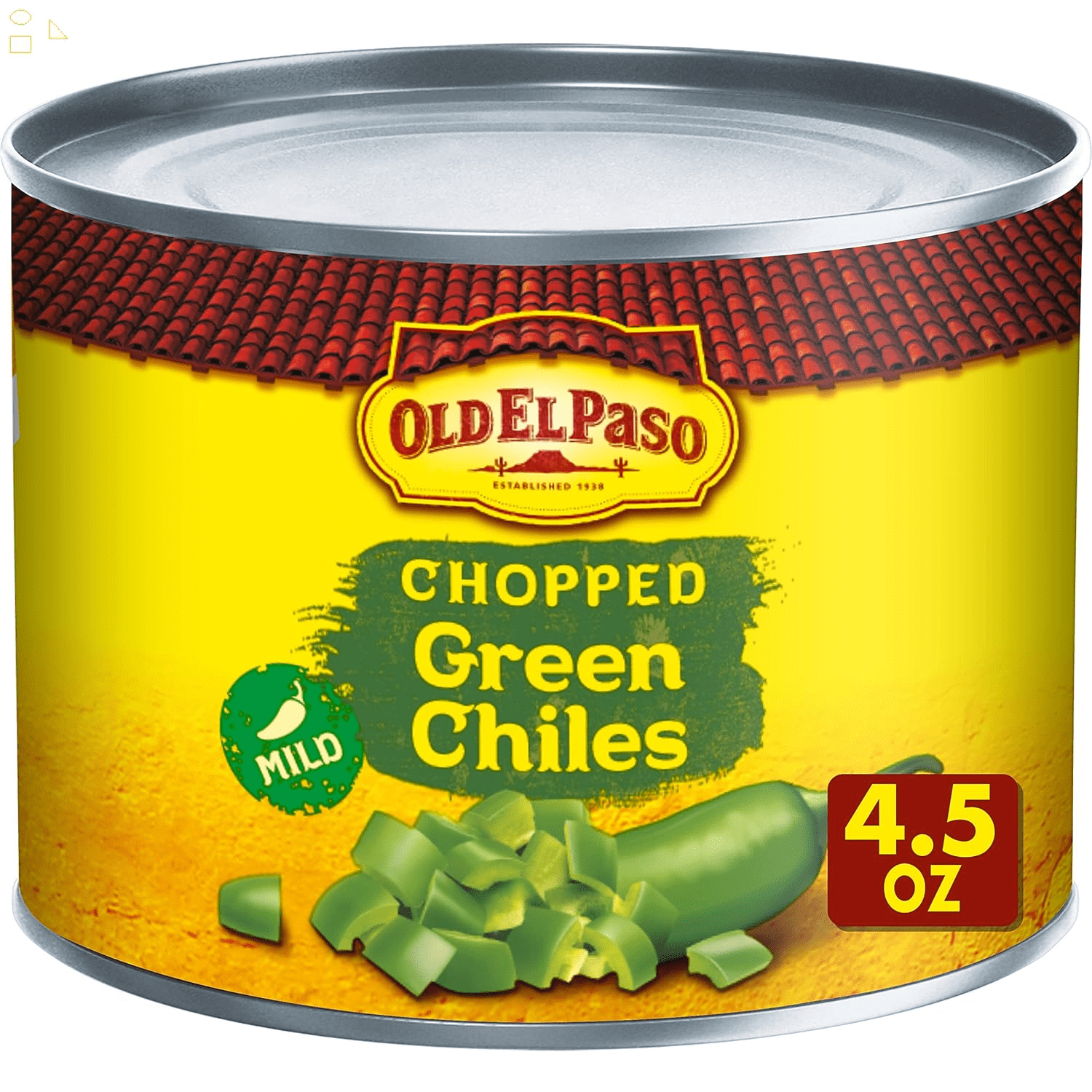 Old El Paso Mild Chopped Green Chiles, 4.5 Oz, Versatile Topping for ...