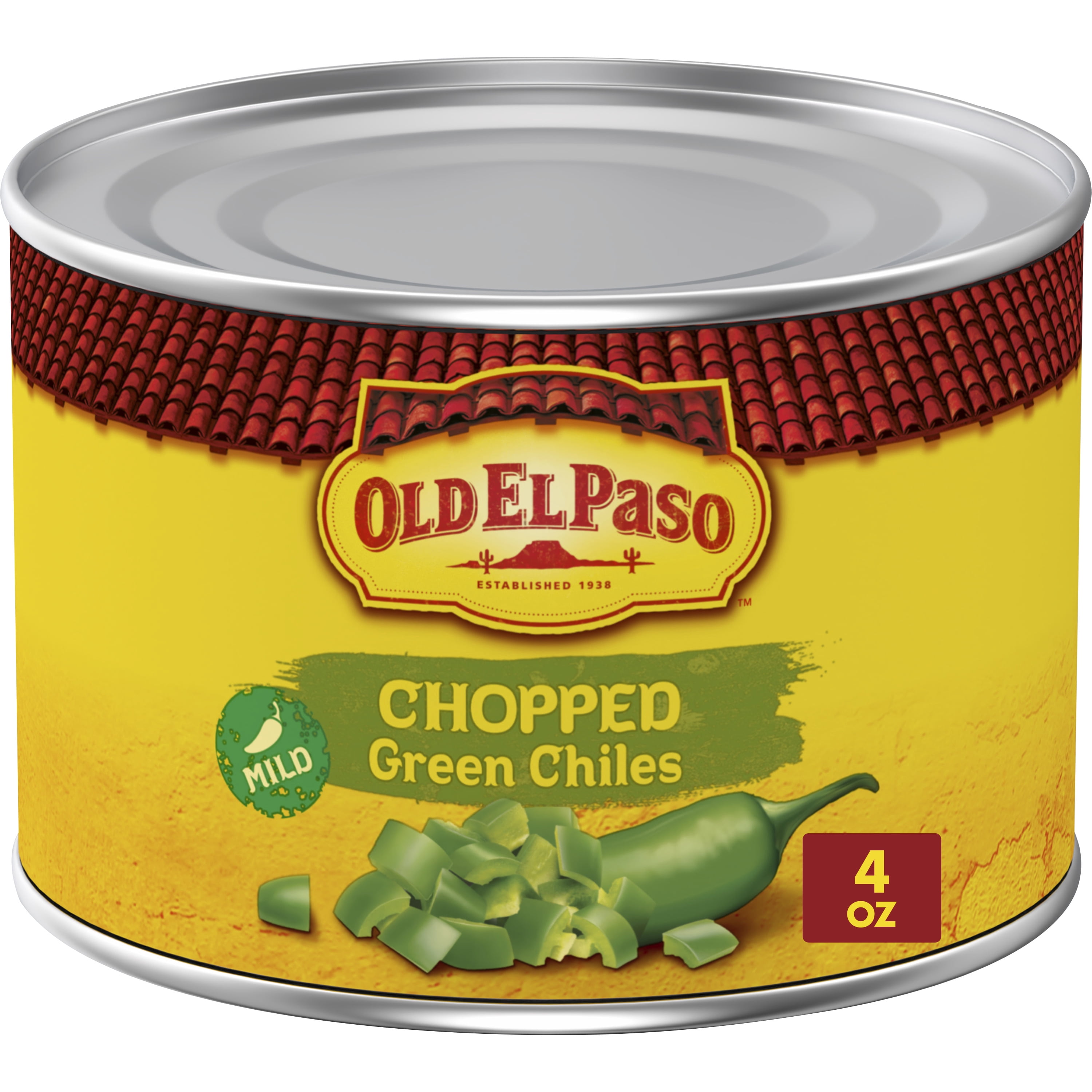 Old El Paso Mild Diced Green Chiles, 4 oz Can for Tacos, Nachos ...