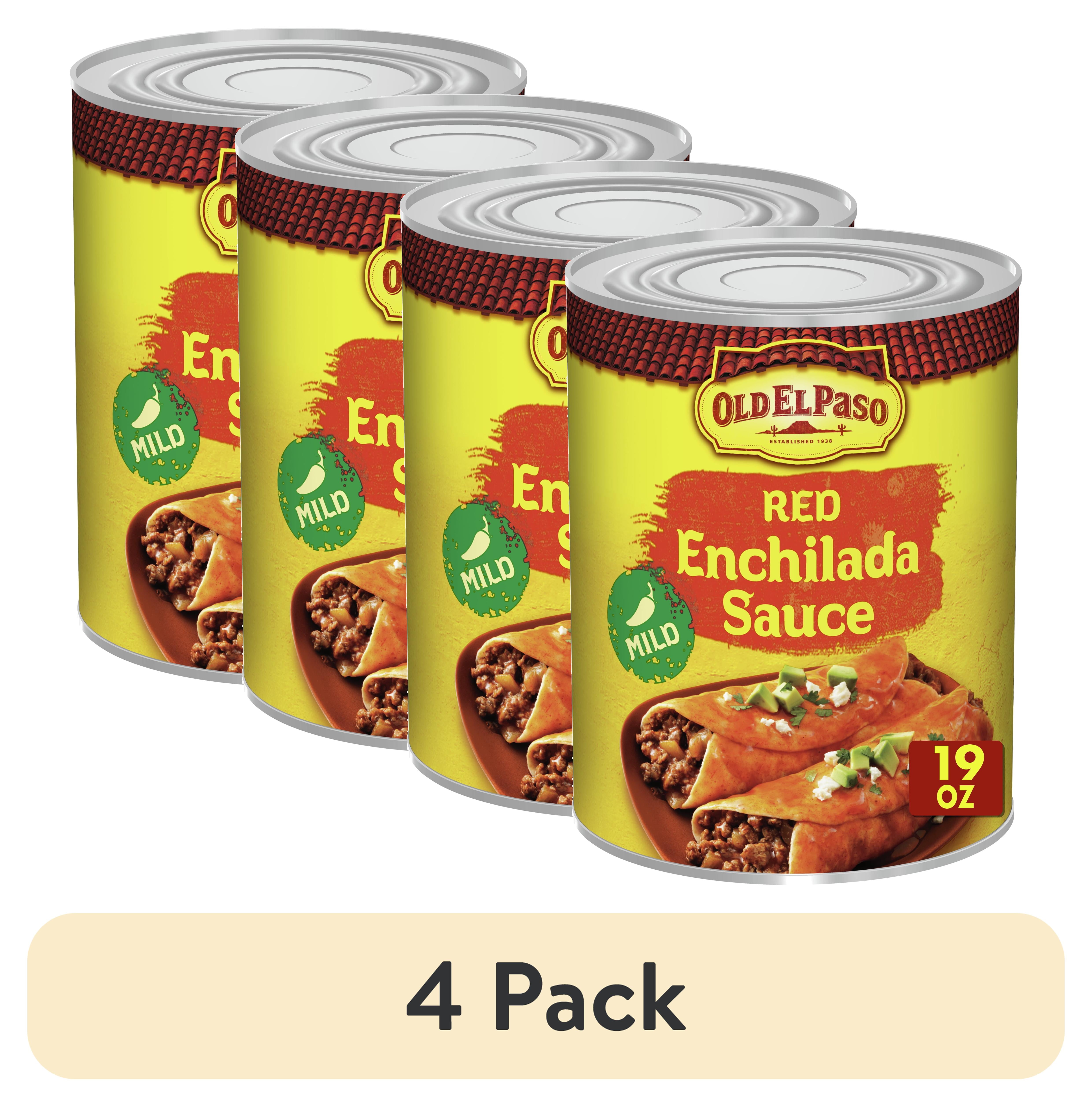 (4 pack) Old El Paso Mild Red Enchilada Sauce, 1 Ct., 19 oz. - Walmart.com