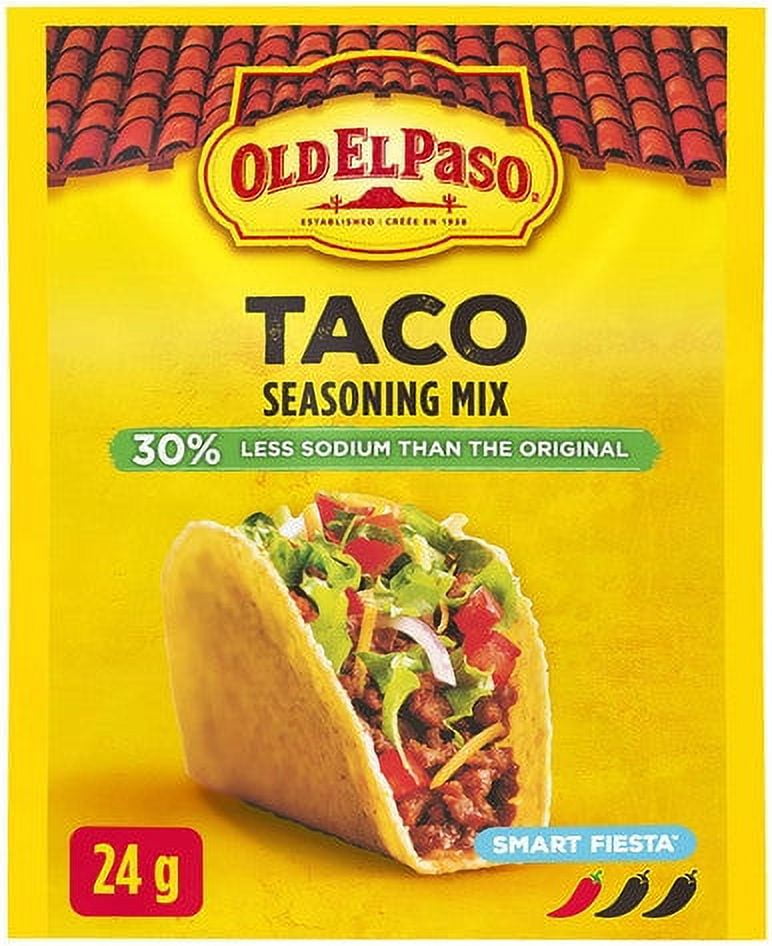 Old El Paso Smart Fiesta Reduced Sodium Taco Seasoning Mix, 24g/0.8 oz ...