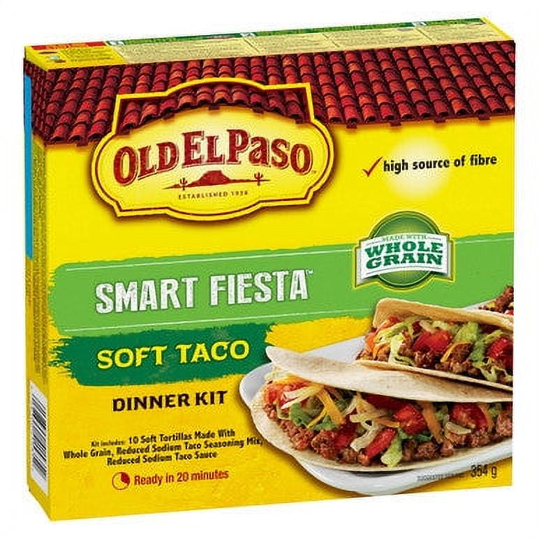 Old El Paso Smart Fiesta Soft Taco Dinner Kit, 10 Count, 354g/12.5 oz ...