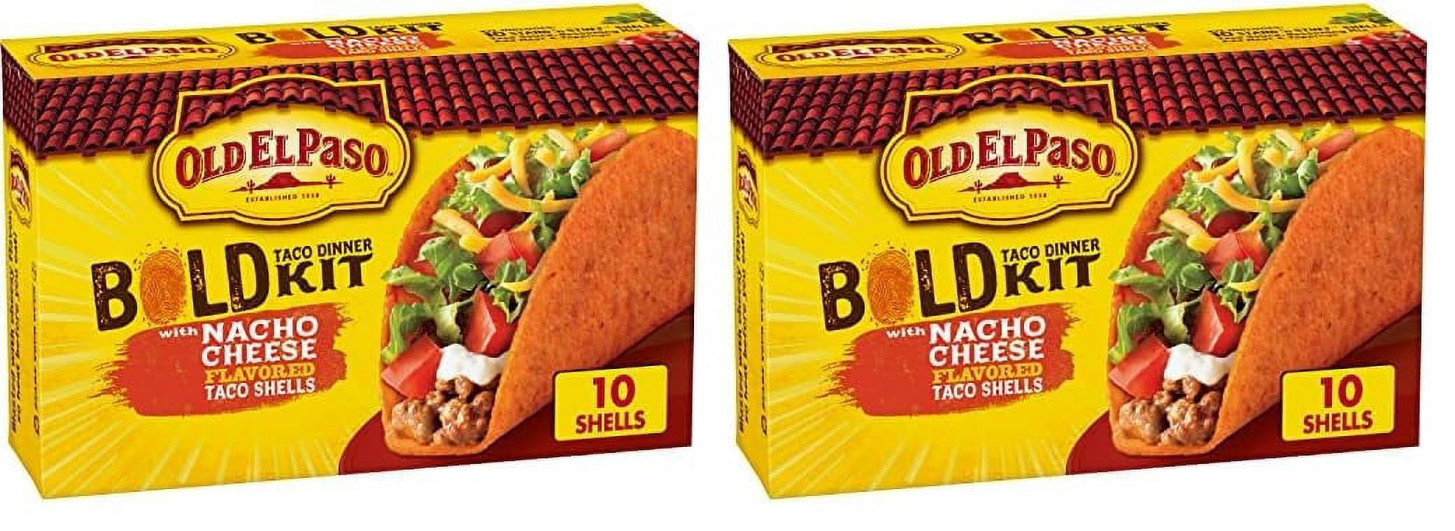 Old El Paso Stand 'N Stuff Bold Nacho Cheese Flavored Taco Dinner Kit ...