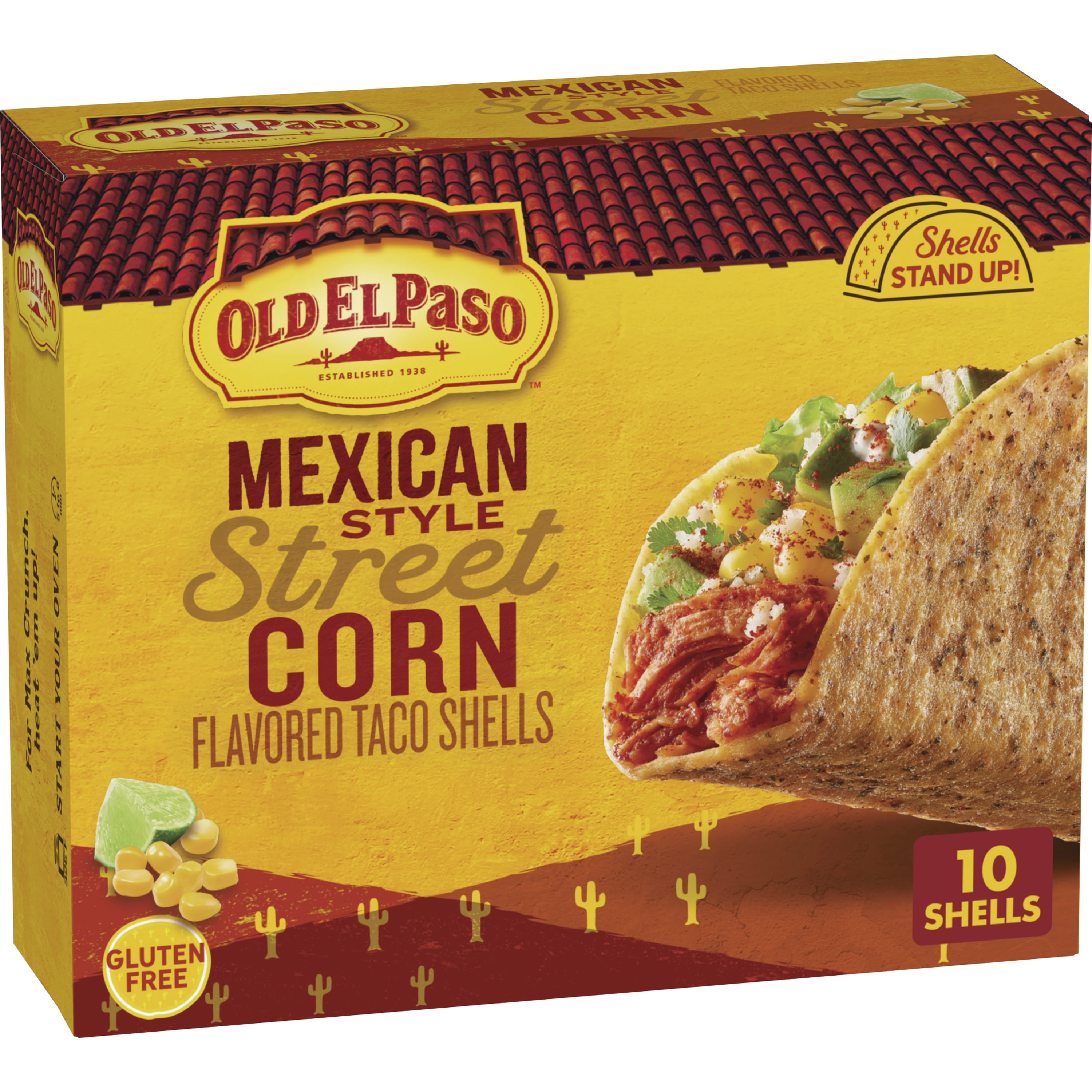 Old El Paso Stand 'N Stuff Taco Shells, Mexican Style Street Corn ...