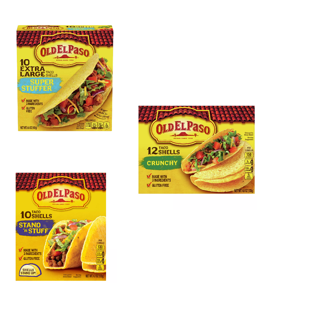 Old El Paso Super Stuffer Taco Shells, 10 ct - Old El Paso Stand 'N ...