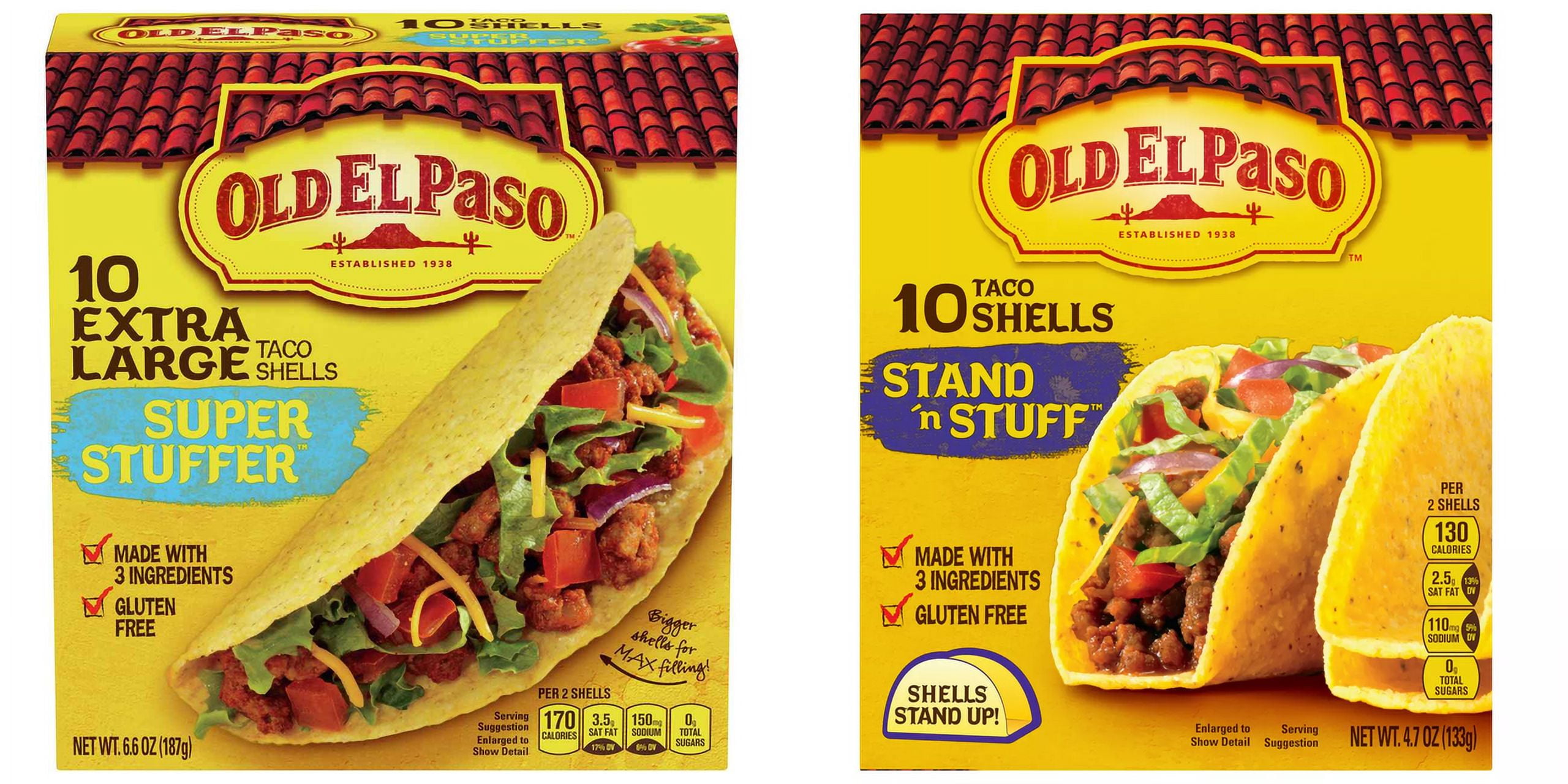 Old El Paso Super Stuffer Taco Shells, 10 ct - Old El Paso Stand 'N ...