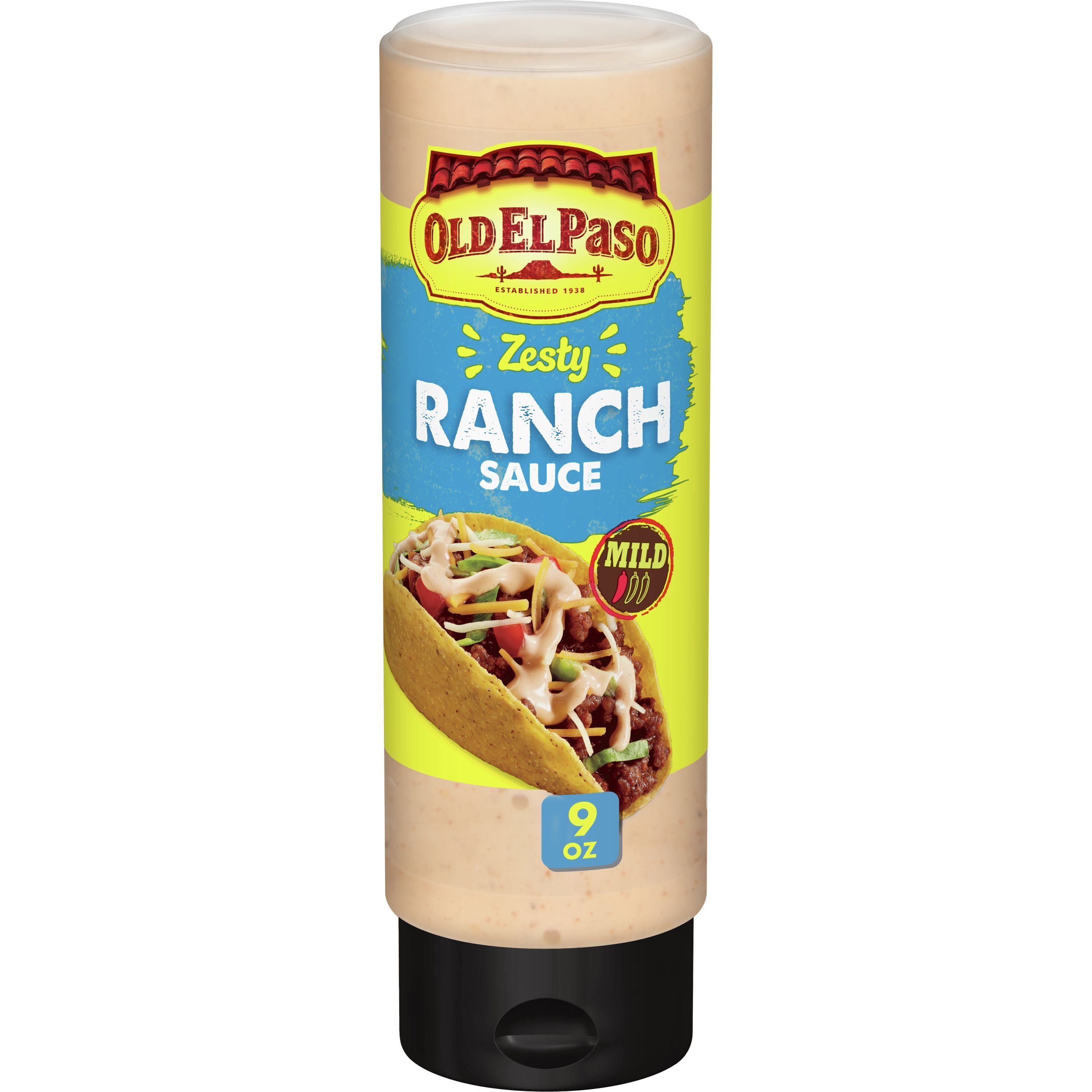 Old El Paso Zesty Ranch Taco Sauce, Mild Heat, Perfect for Dipping, 9 ...
