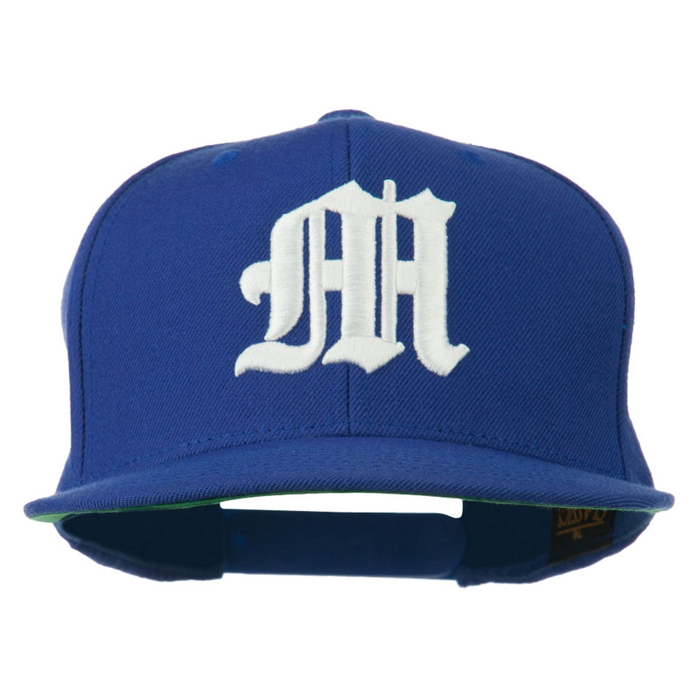 Old English 3D M Embroidered Cap - Royal OSFM - Walmart.com