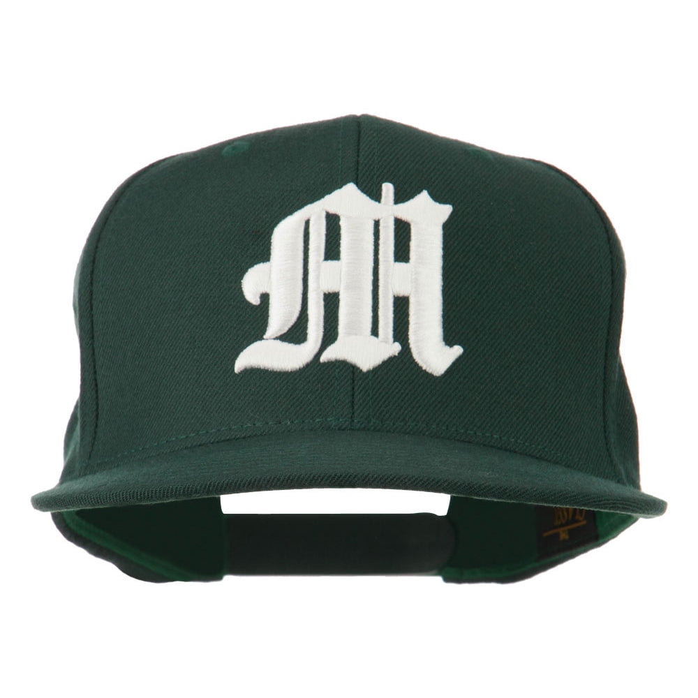 Old English 3D M Embroidered Cap - Spruce OSFM - Walmart.com