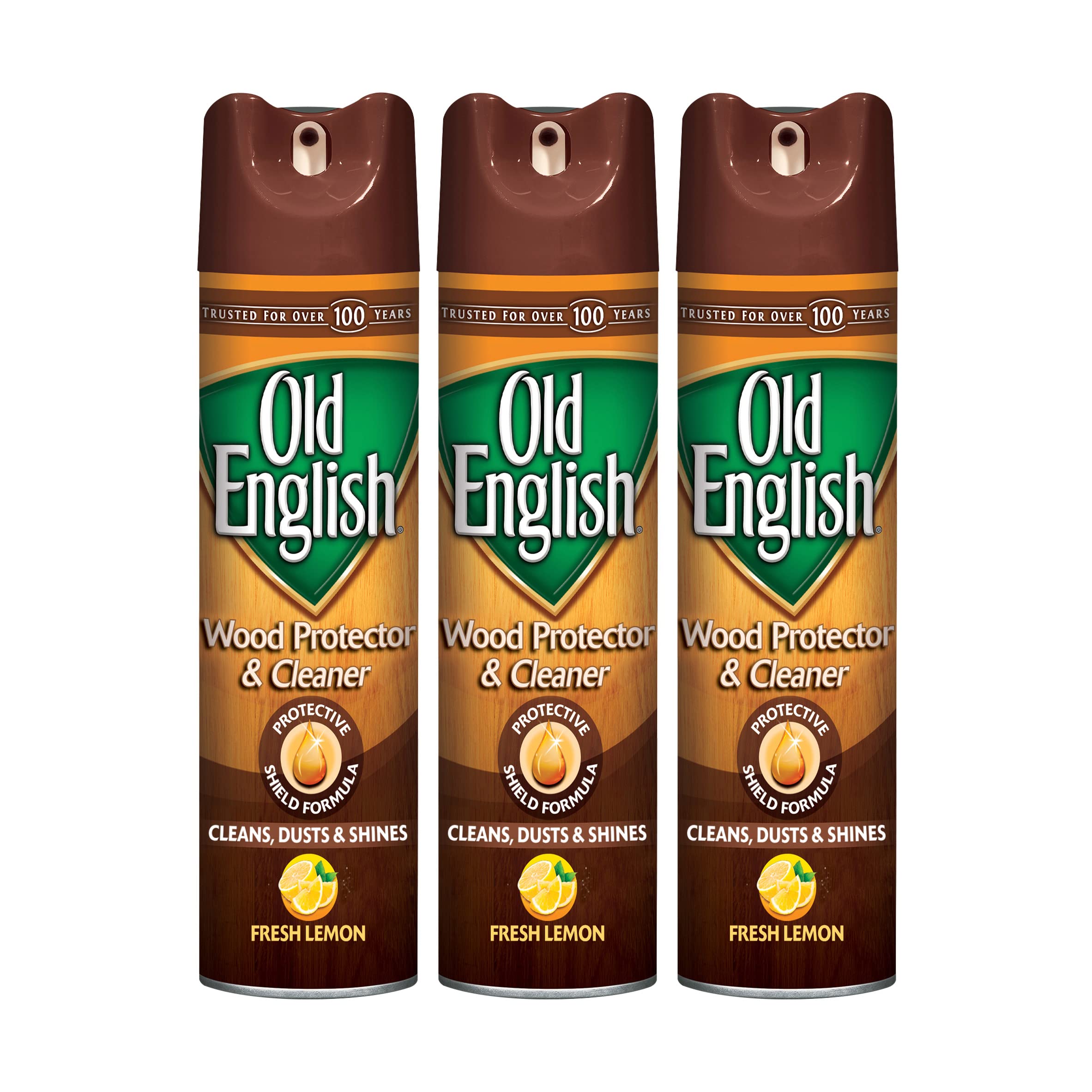Old English Aerosol Wood Protector & Cleaner, Fresh Lemon 12.50 oz ...