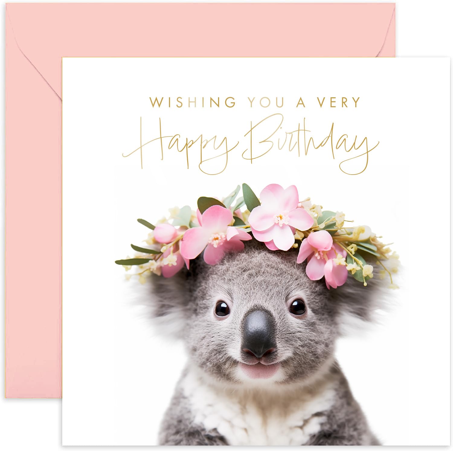Old English Co. Baby Koala Bear SMRVery Happy Card for Her - Cute Koala ...