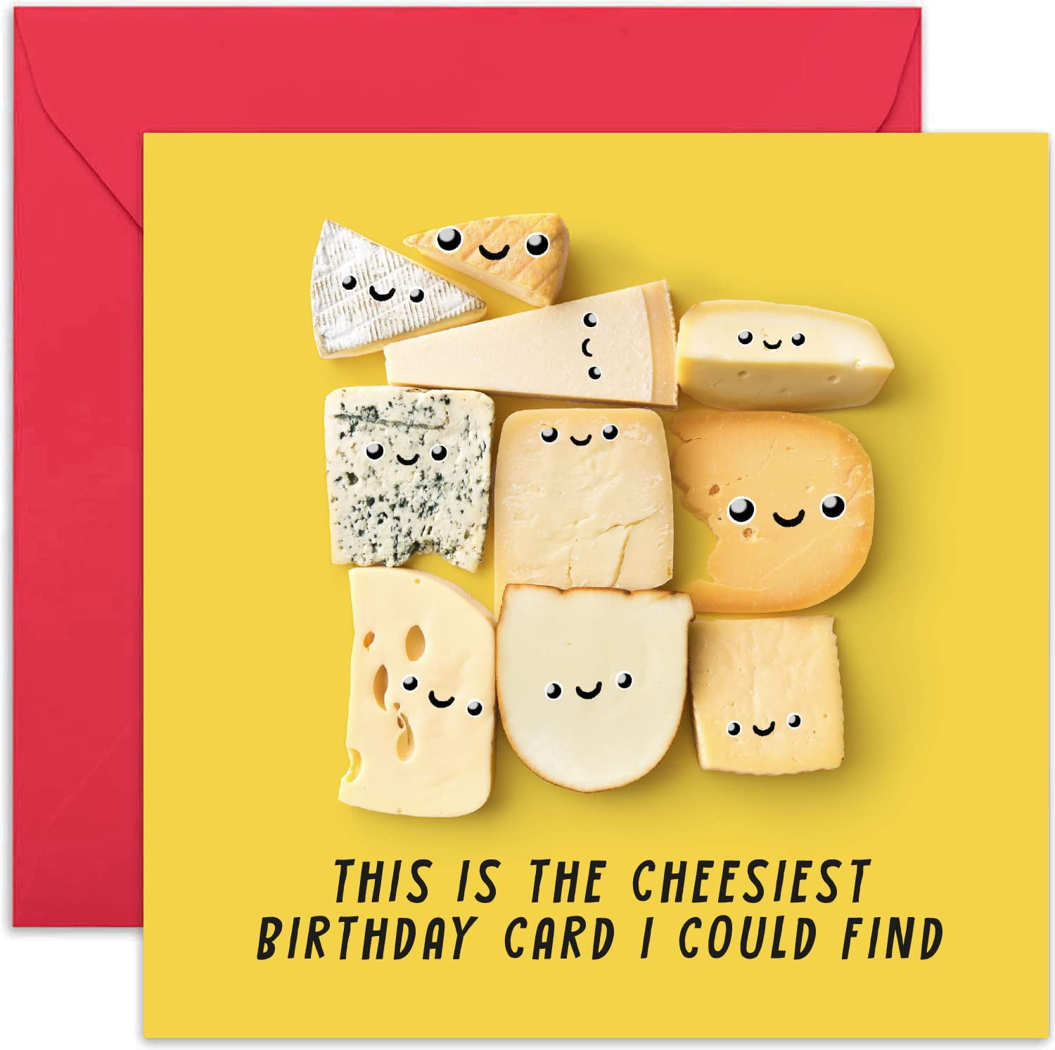 Old English Co. Funny Cheesy Birthday SMRCard for Him and Her - Witty ...