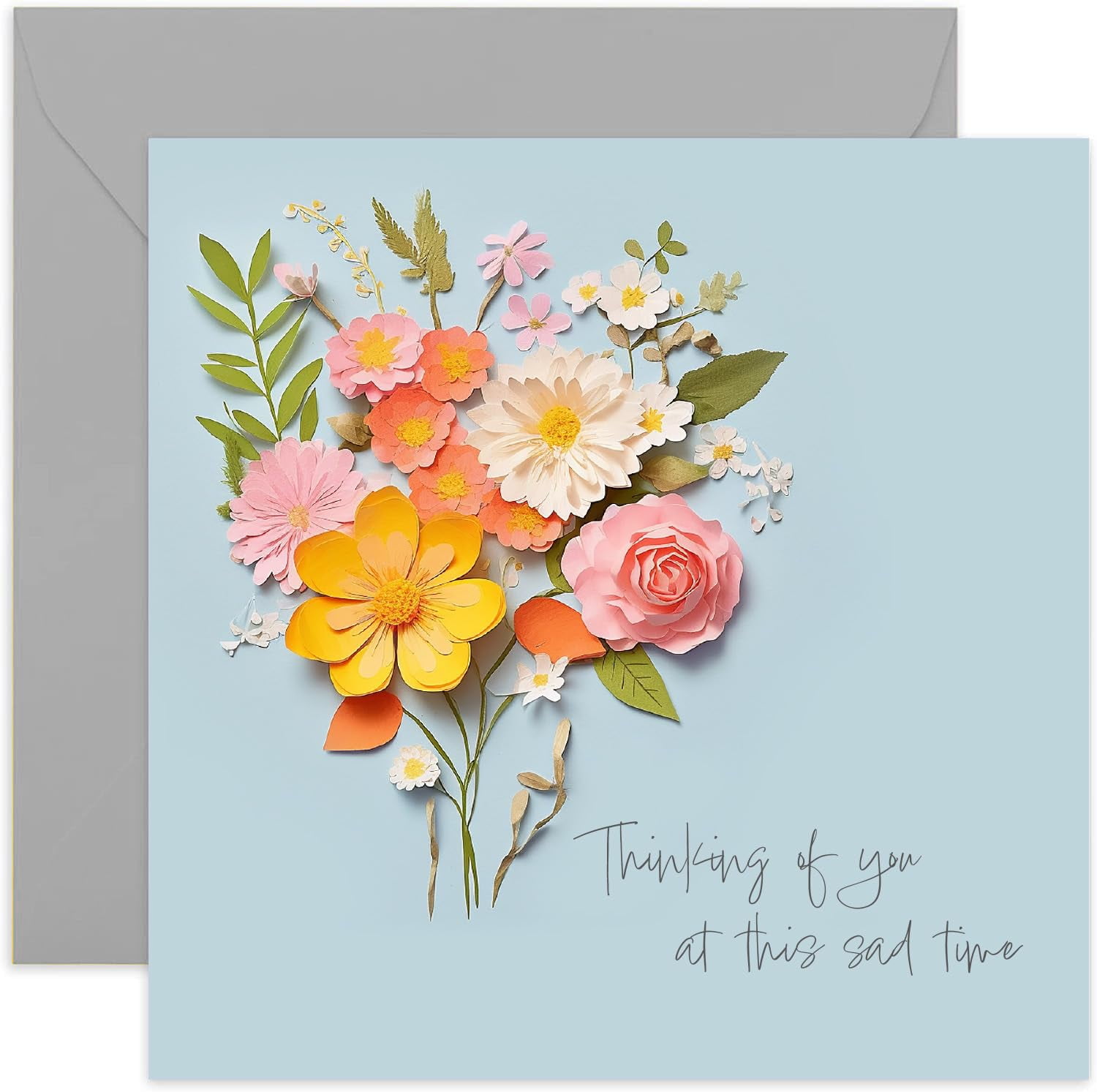 Old English Co. Thinking Of You At This Hard Time Card for Her - Blue ...