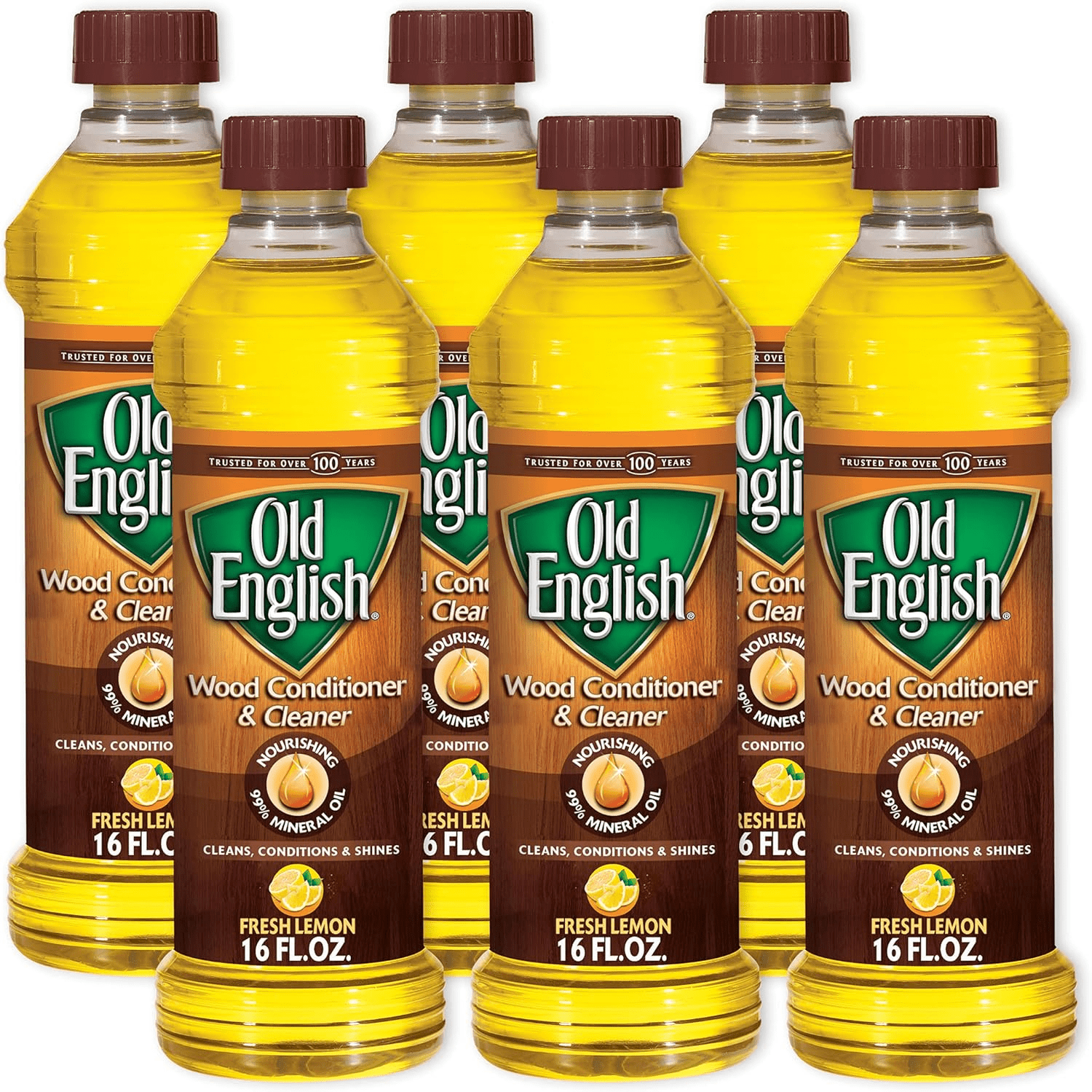 Old English Lemon Oil Furniture Polish 96oz, 6 Pack - Original Wood ...