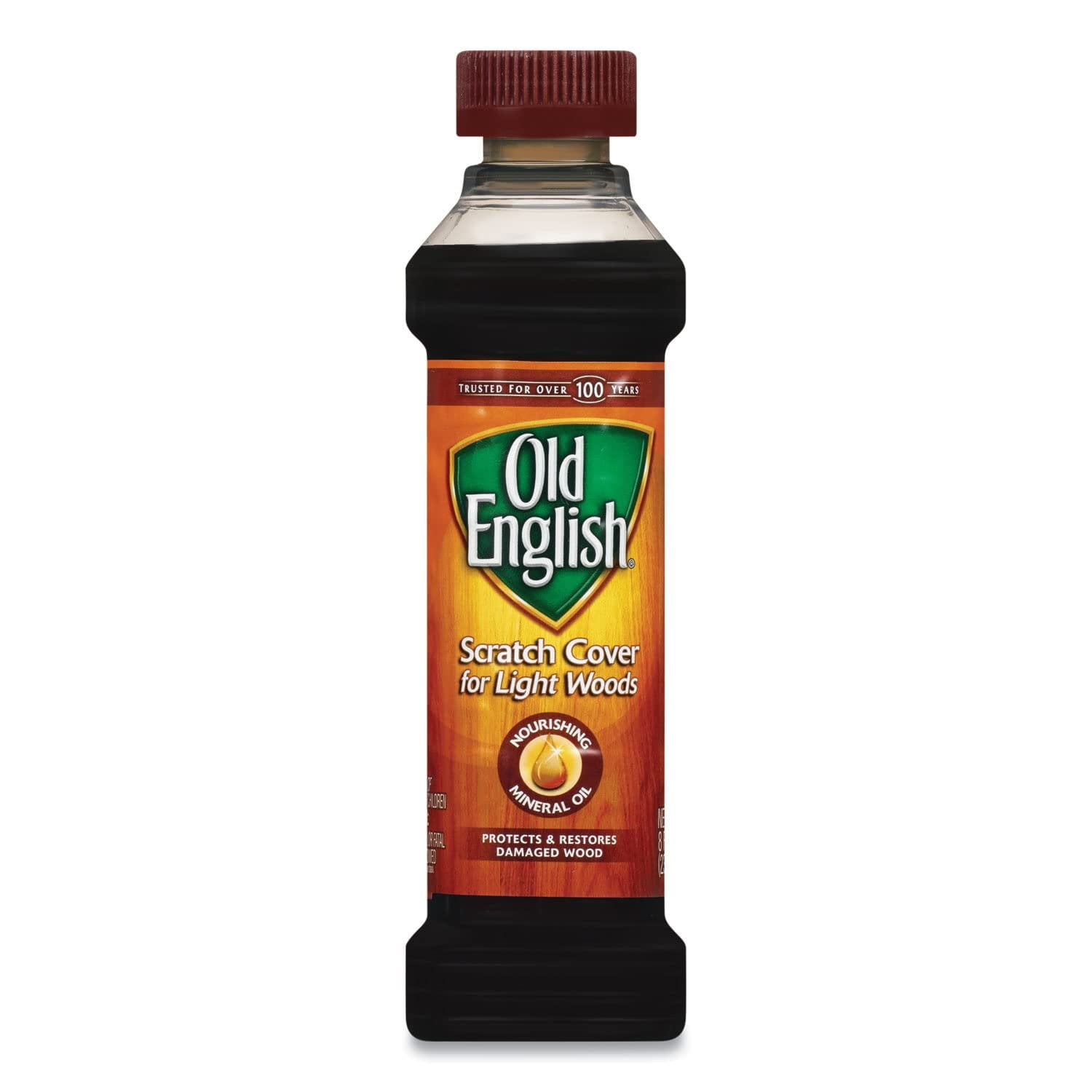 YOOZENA Old English Scratch Cover, 8 fl oz, Light Wood Furniture Polish ...