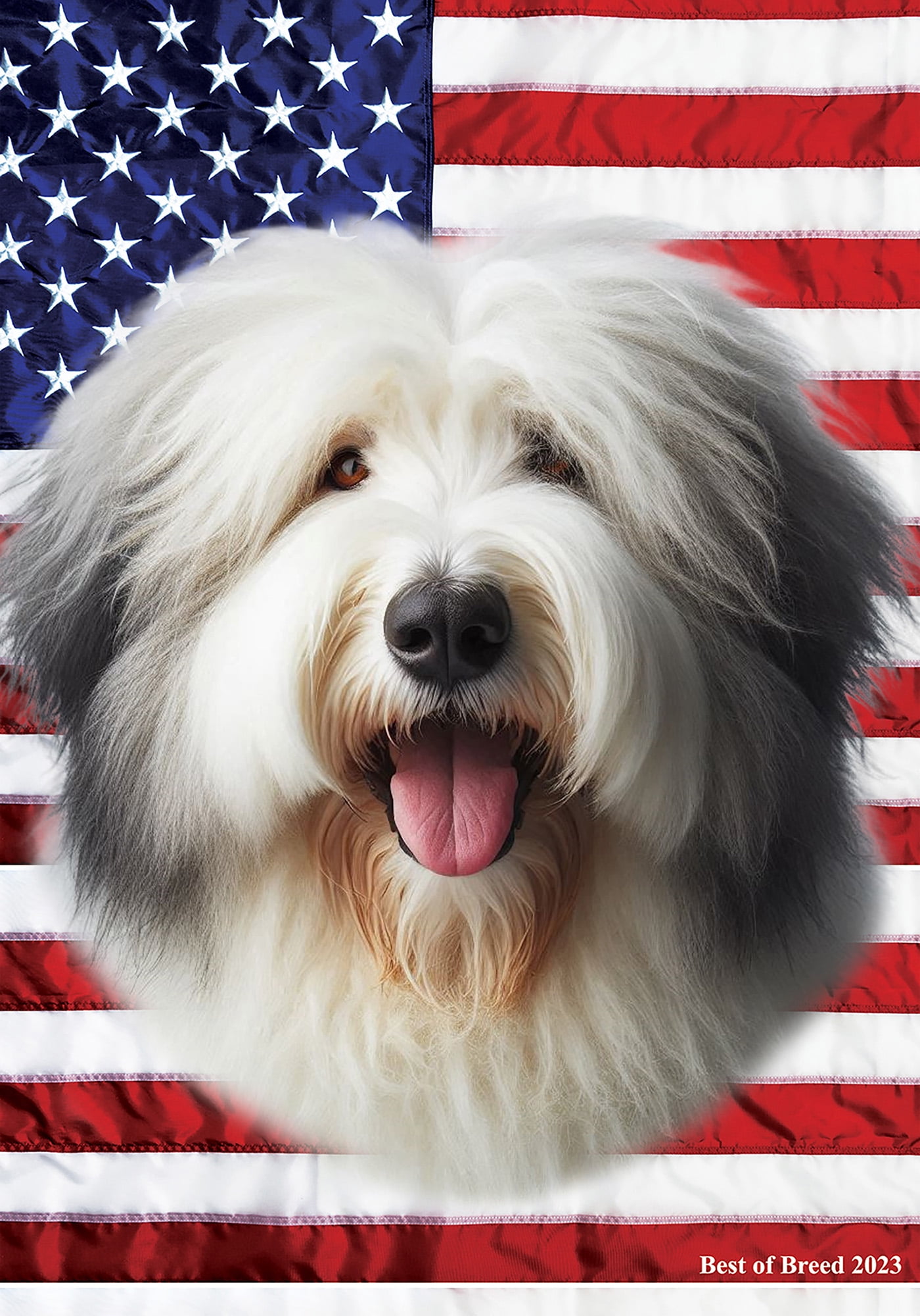 Old English Sheepdog - Best of Breed All-American Patriotic III House ...
