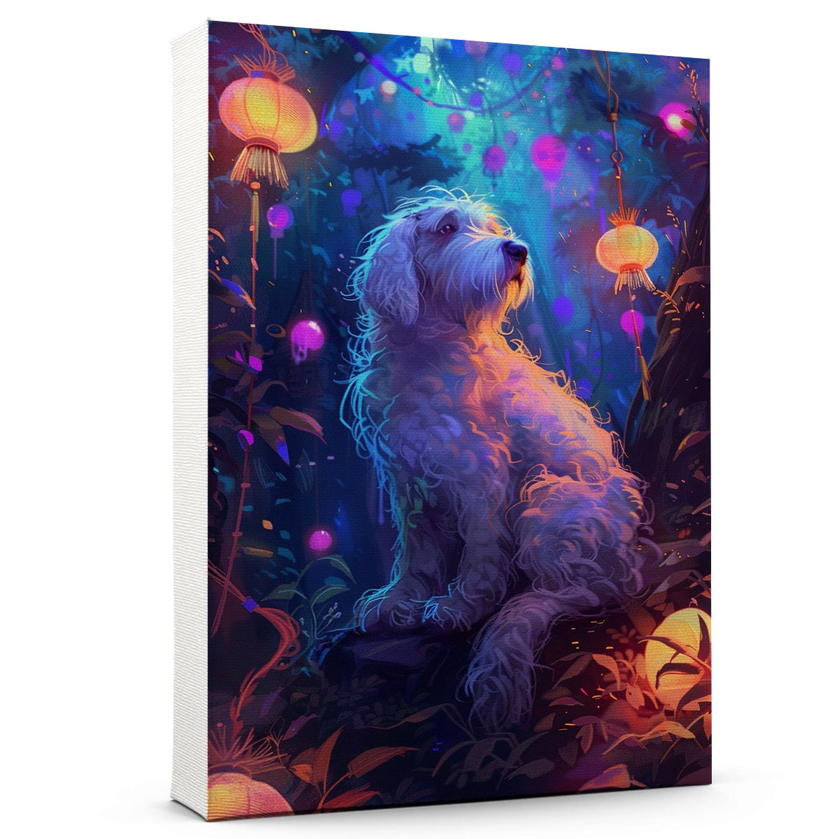 Old English Sheepdog Dog Poster Unframe Wall Art & Decor , Old English ...