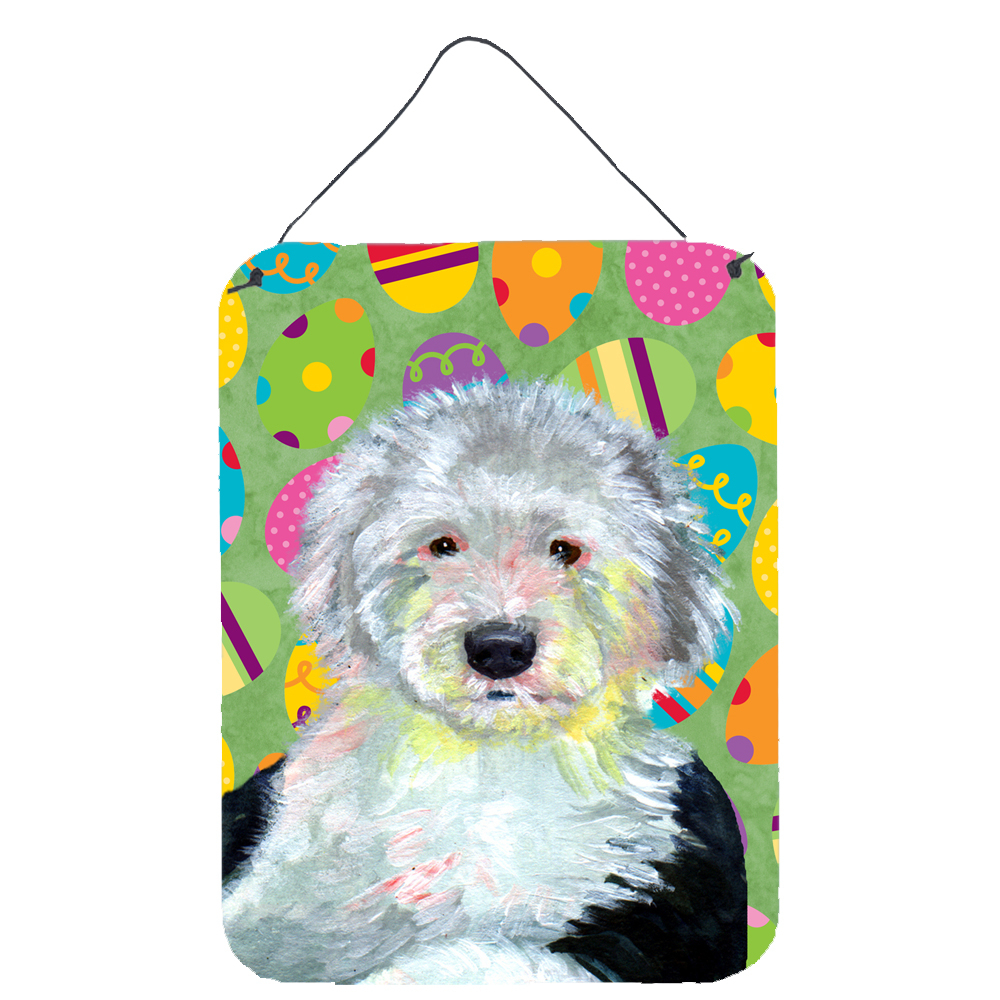 Old English Sheepdog Easter Eggtravaganza Wall or Door Hanging Prints ...