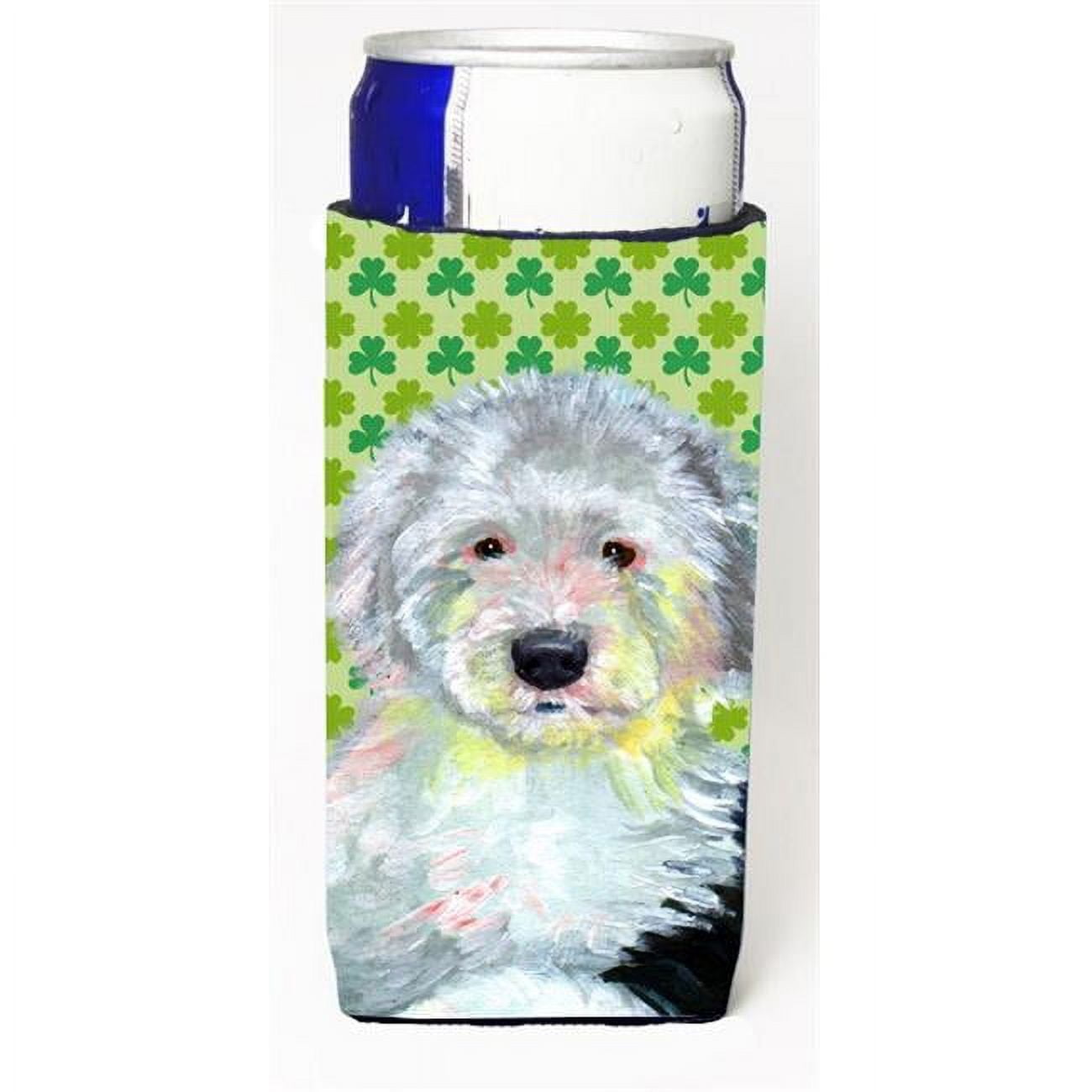 Old English Sheepdog St. Patricks Day Shamrock Portrait Michelob Ultra ...
