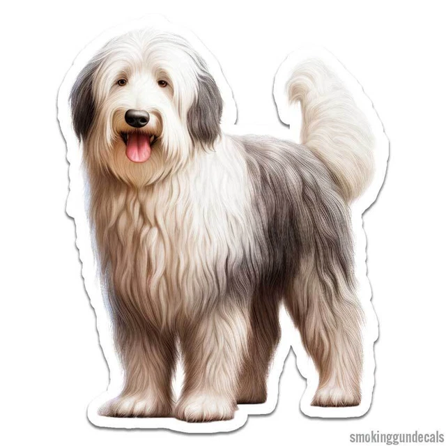 Old English Sheepdog Sticker Indoor Outdoor Phone Decal Water Bottle ...