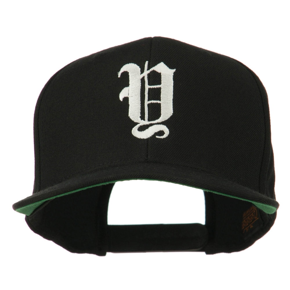 Old English Y Embroidered Cap - Black OSFM - Walmart.com