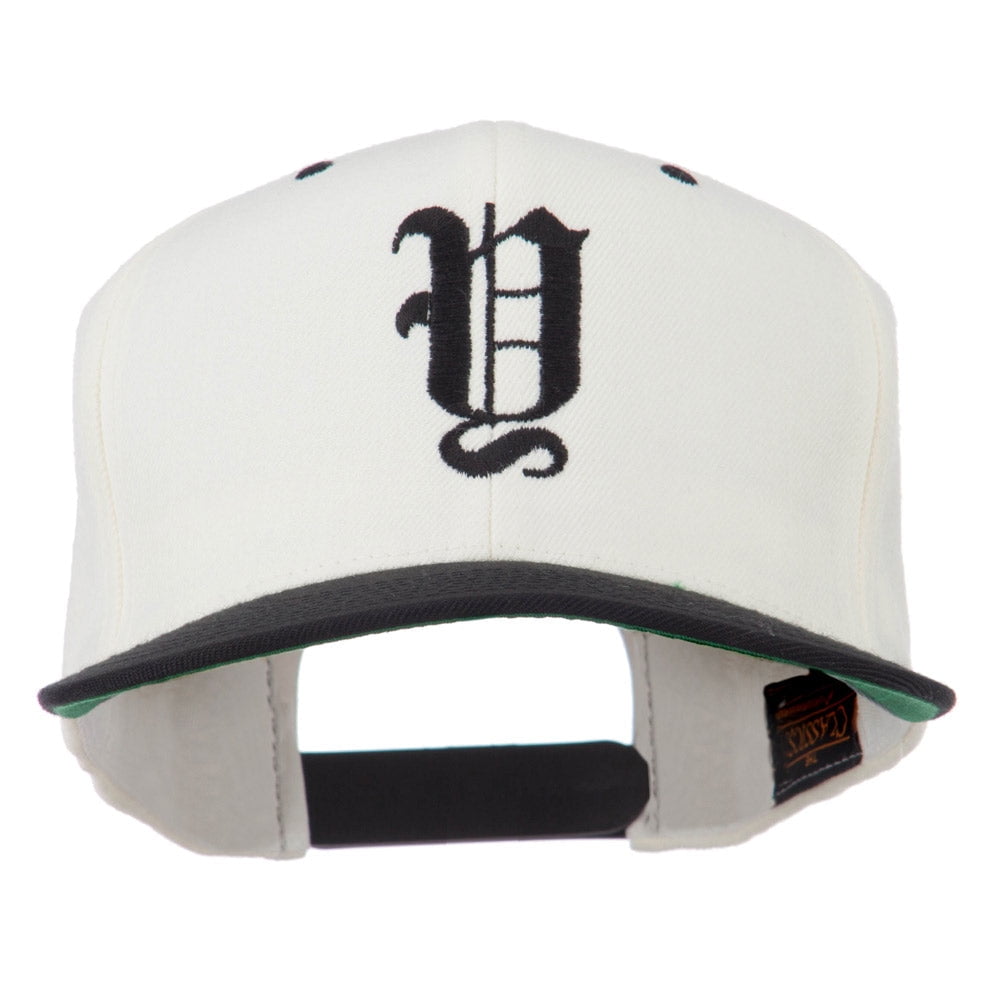 Old English Y Embroidered Cap - Natural Black OSFM - Walmart.com