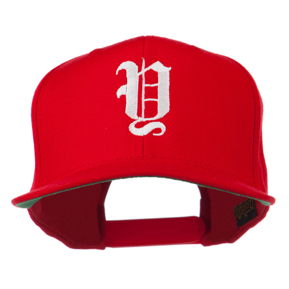 Old English Y Embroidered Cap - Red OSFM - Walmart.com