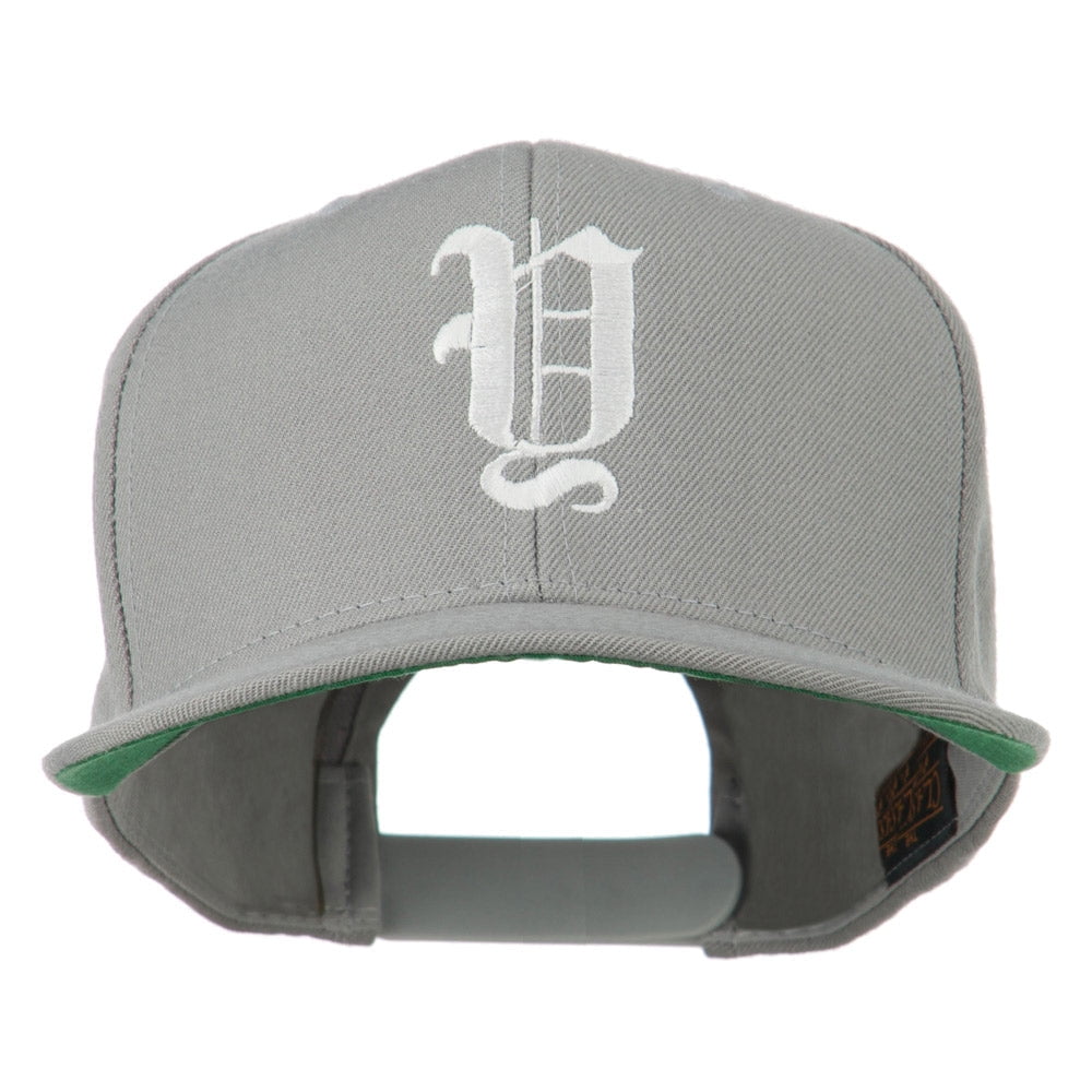 Old English Y Embroidered Cap - Silver OSFM - Walmart.com