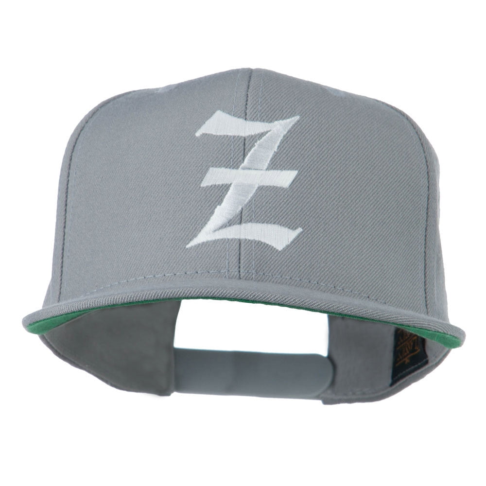 Old English Z Embroidered Cap - Silver OSFM - Walmart.com