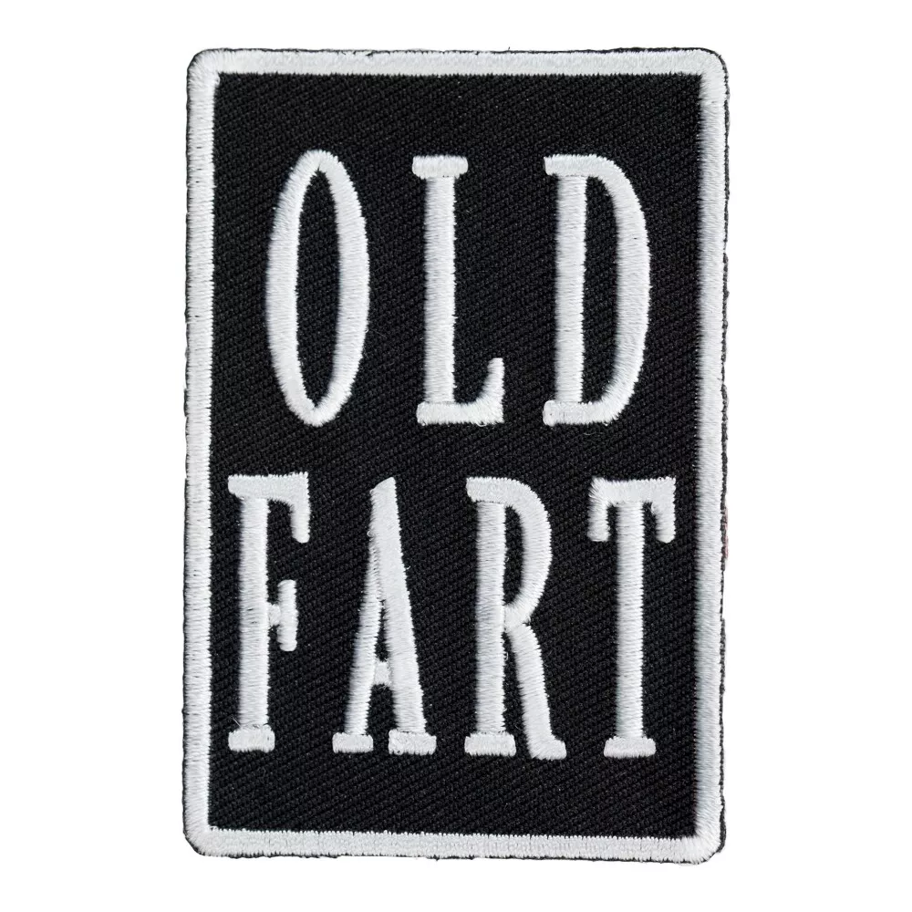 Old Fart Black & White Patch, Funny Patches - Walmart.com