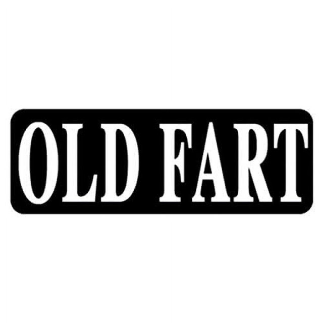 Old Fart Motorcycle Helmet Stickers - Novelty Artwork Biker Decals, 4 ...