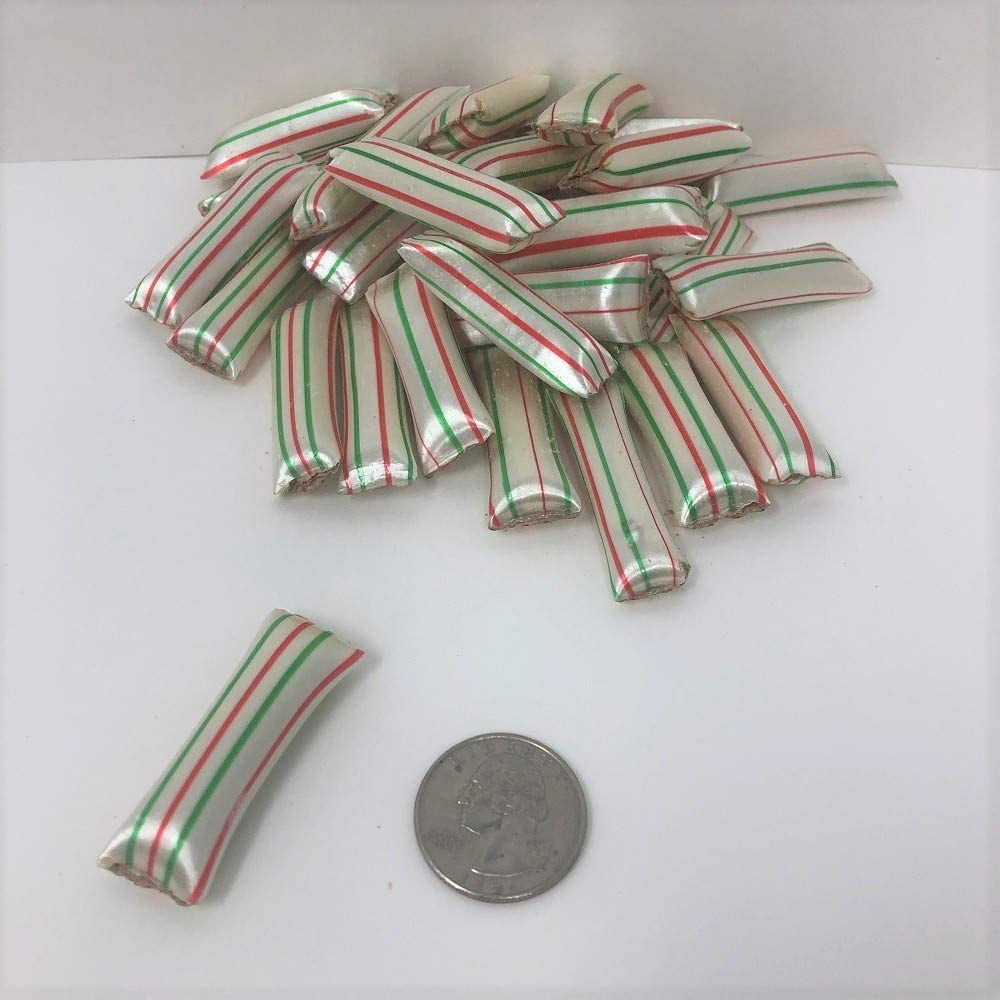 Old Fashion Chocolate Mint Straws 1 pound red green white striped ...