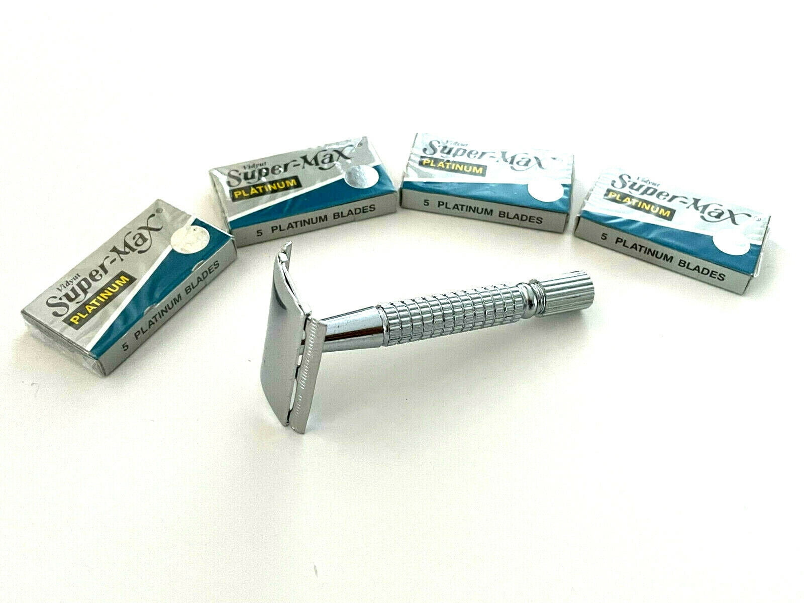 Old Fashion Vintage Classic Safety Razor Set With Double Edge Razor ...