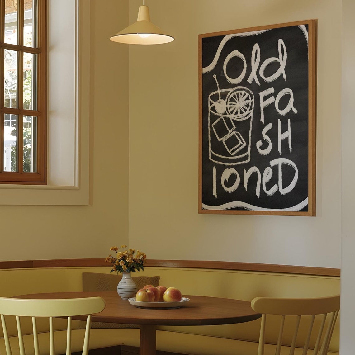 Old Fashioned Chalk Art - Wall Decor Bar, Whiskey Cocktail Poster ...