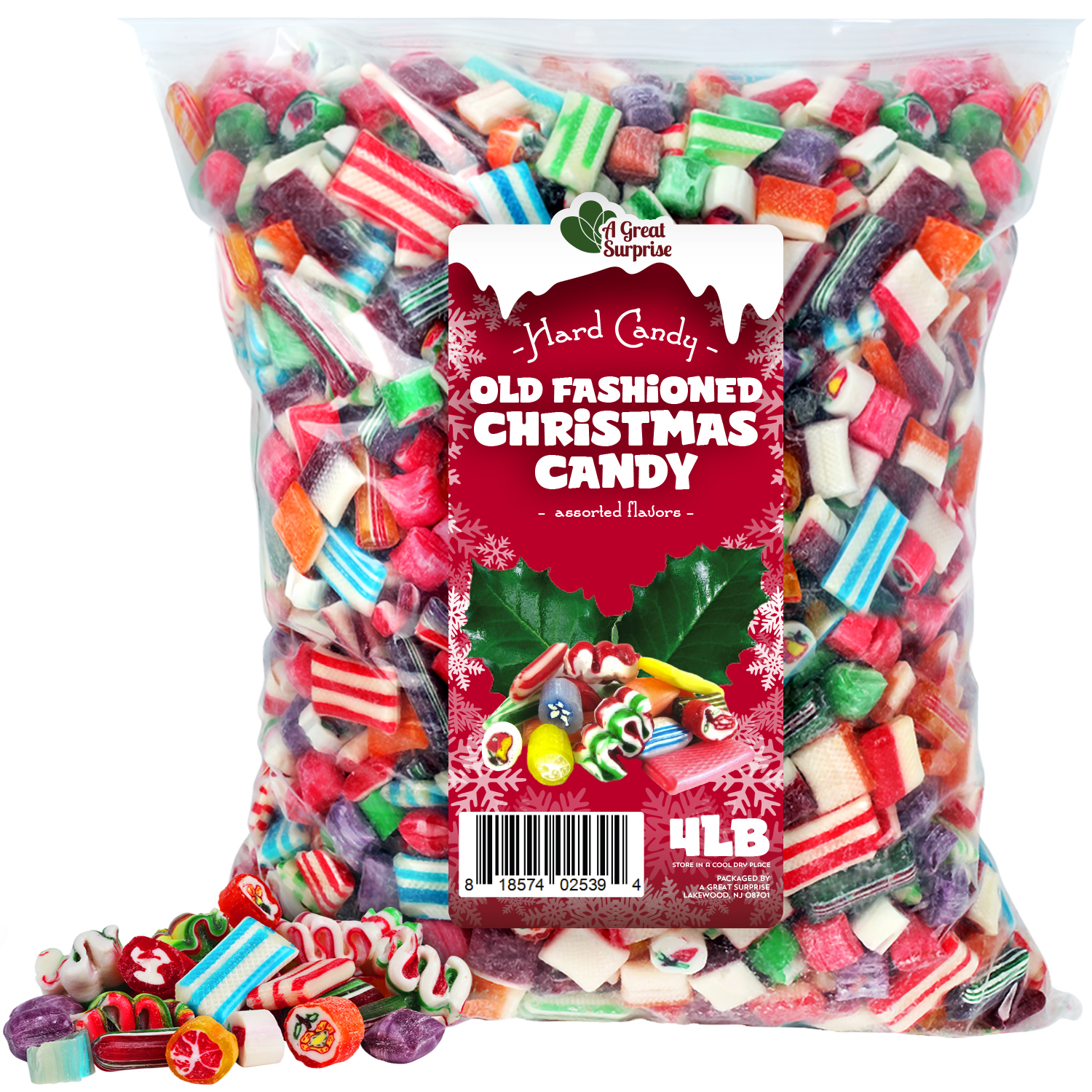 Washburn's Old Fashioned Hard Filled Christmas Candy, 16 Oz. - Walmart.com