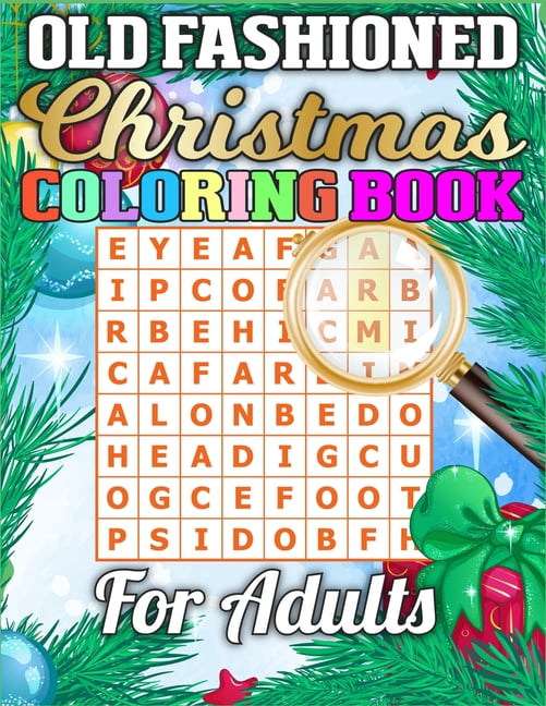 Old Fashioned Christmas Coloring Book for Adults : Amazing Activity ...