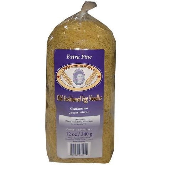 Old Fashioned Egg Noodles - Extra Thin, 340g - Helens - Walmart.com