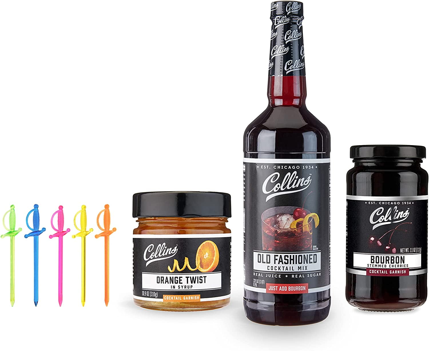 Old Fashioned Kit, Whiskey Cocktail Mix, Orange Garnish, Bourbon ...