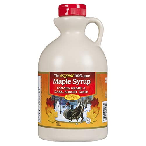 Old Fashioned Maple Crest, Canada Grade A Dark Robust Taste Maple Syrup ...