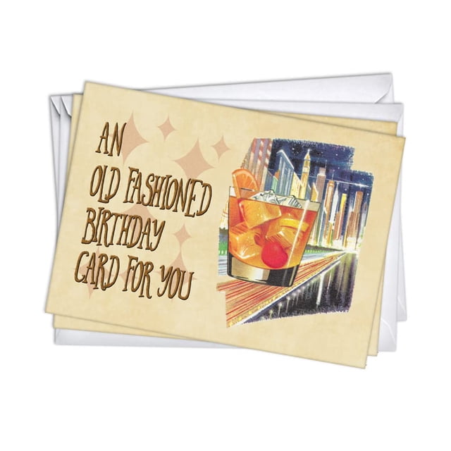 Old Fashioned Men's Birthday Cards | 1 Pack Single (5x7) - Walmart ...