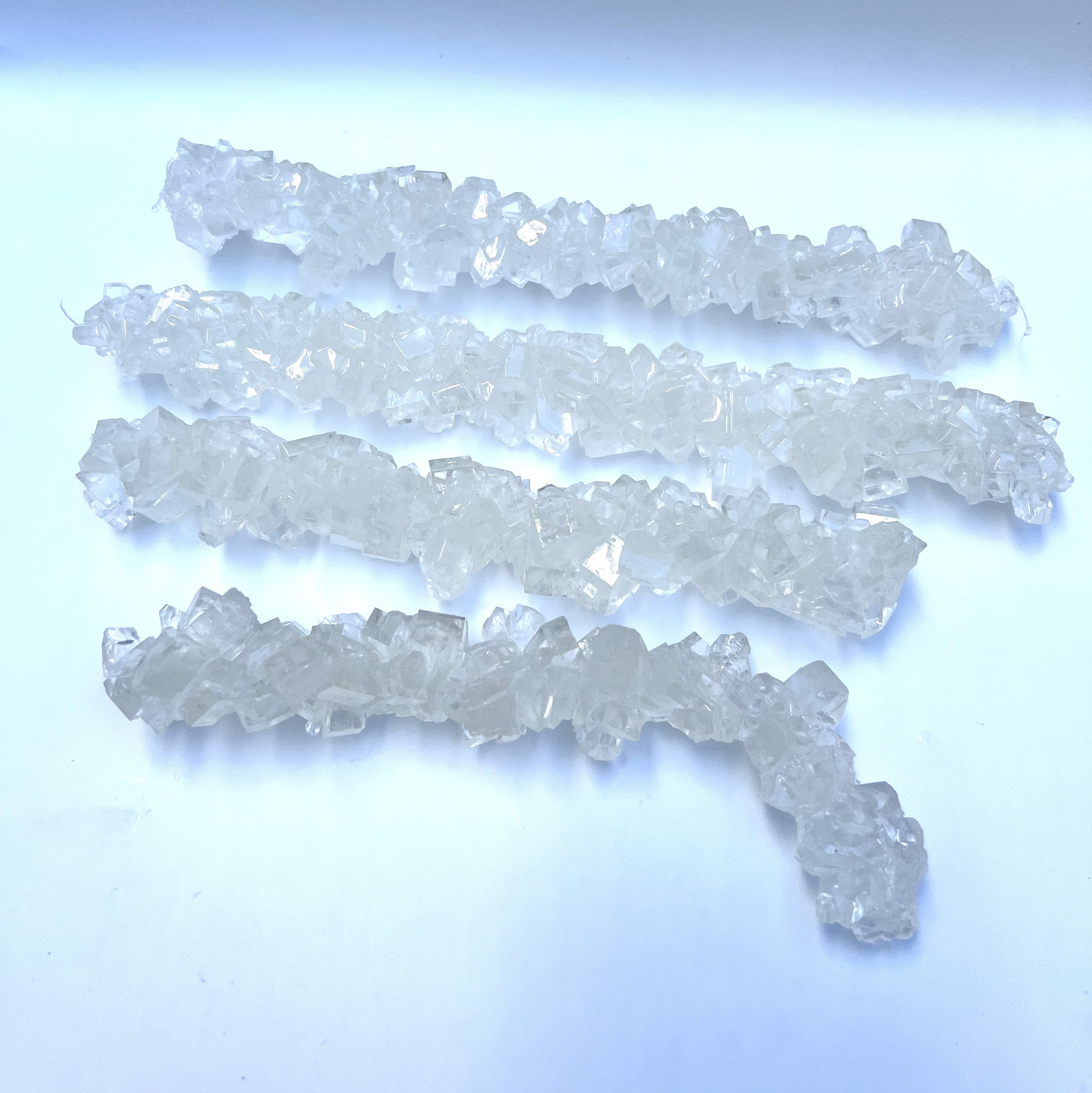 White Rock Candy Crystals on Strings, Pure Cane Sugar, 1 Pound ...
