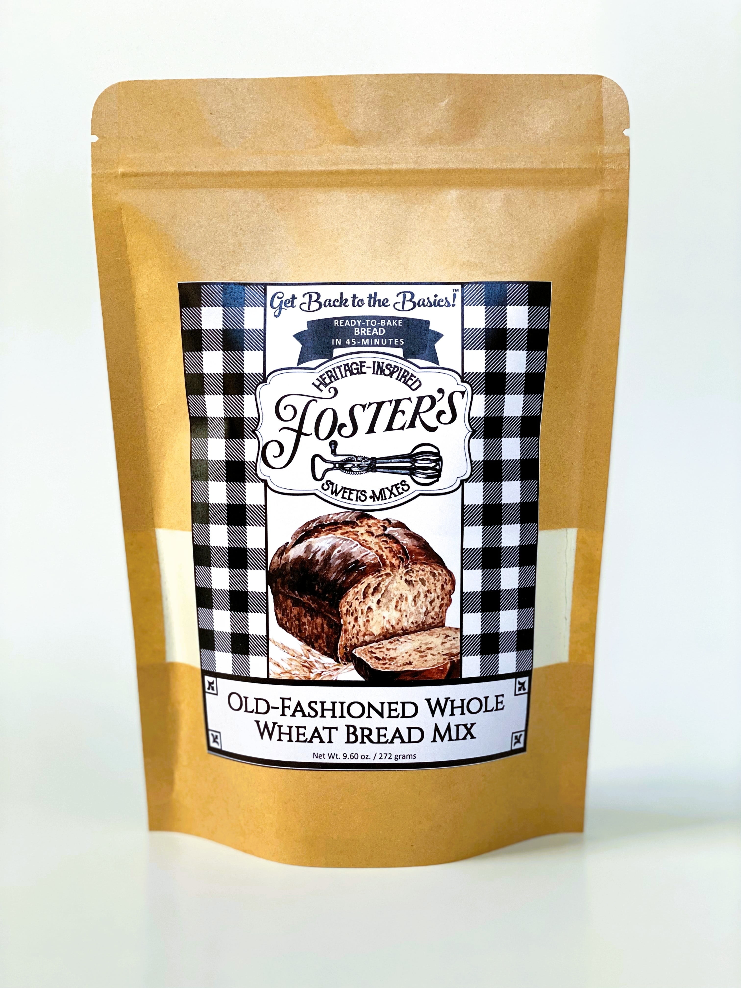 Foster's Sweets & Mixes Old-Fashioned Whole Wheat Bread Mix, 9.6 oz ...