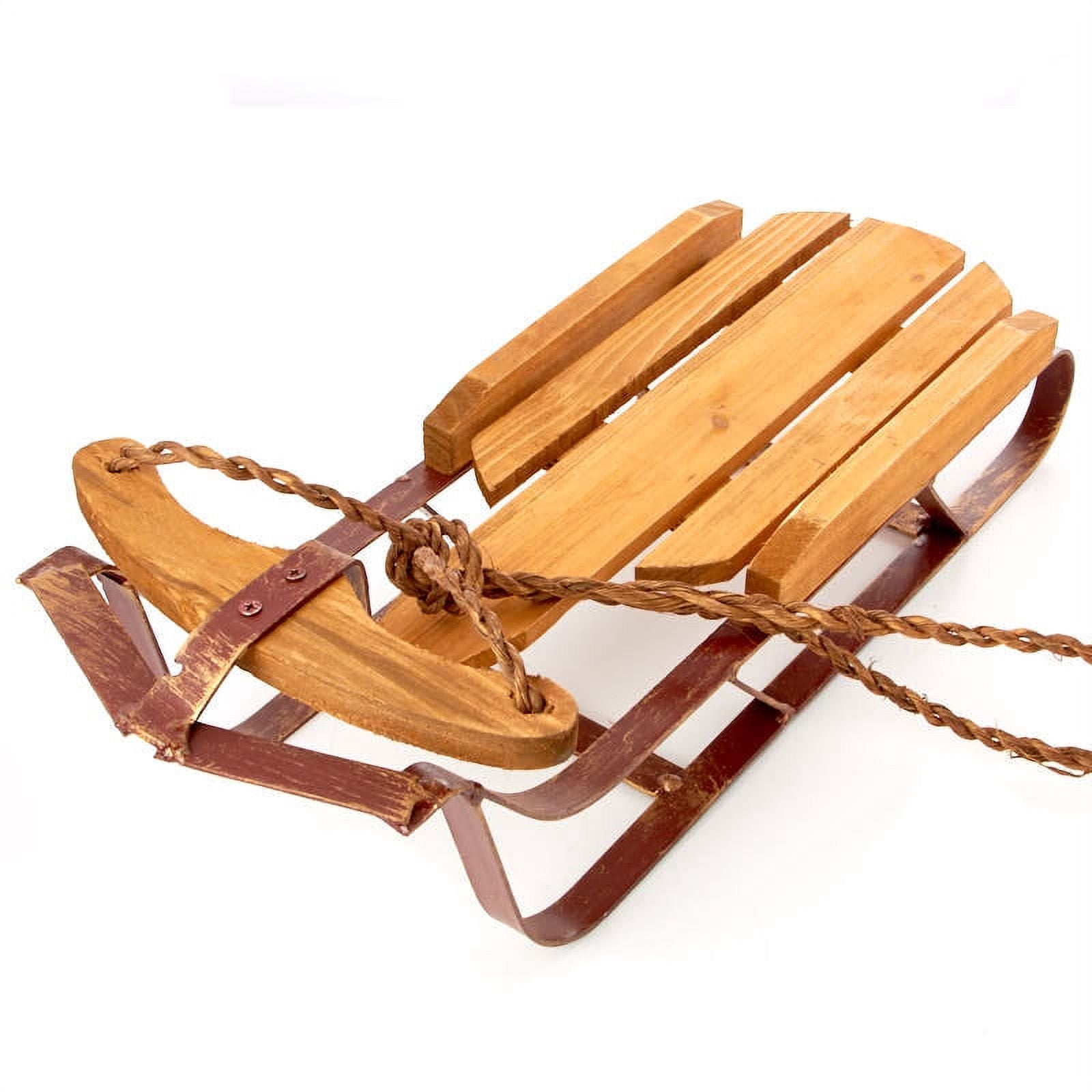 Old Fashioned Wood and Iron Sled | 1 Piece - Walmart.com