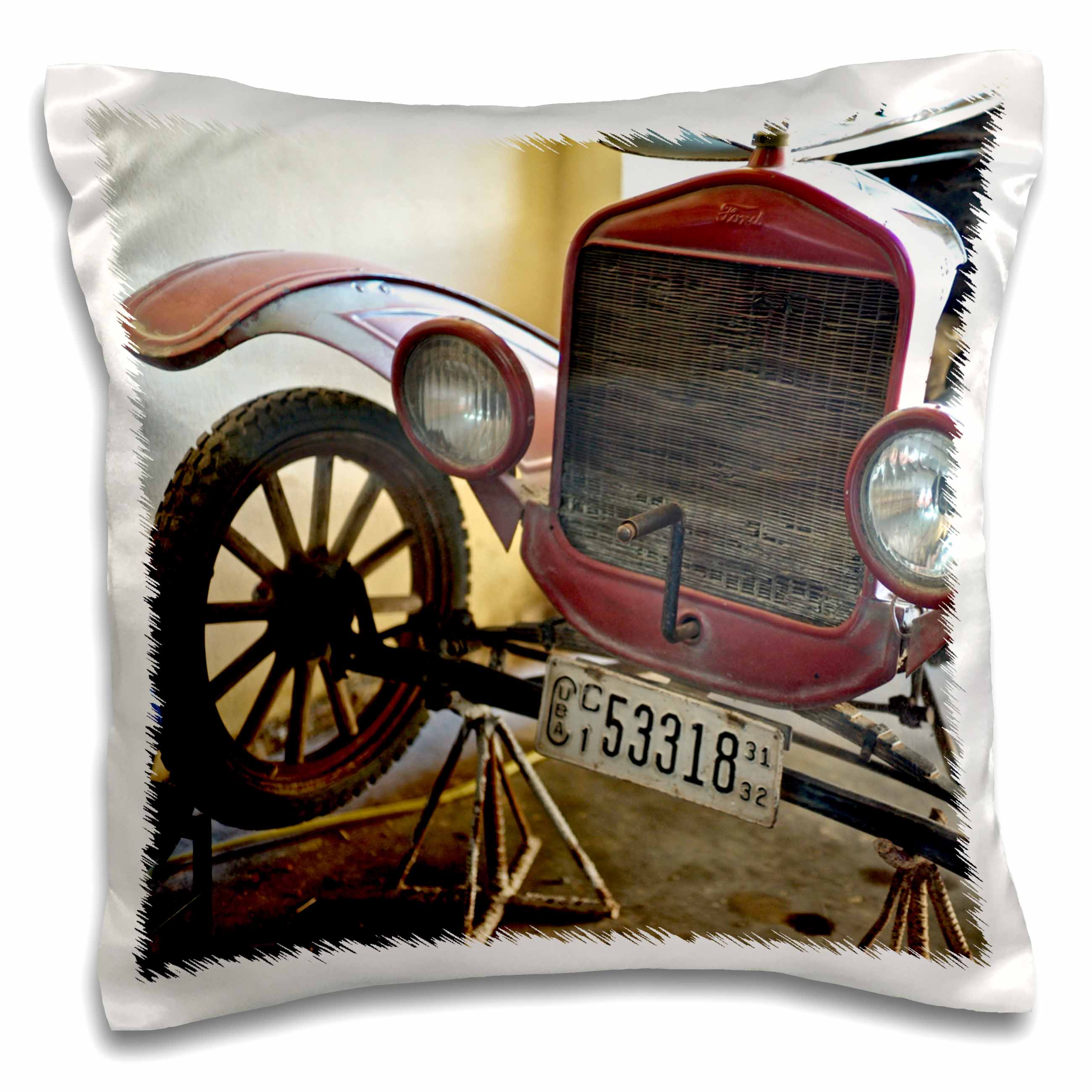 3dRose, Old Ford, a vintage American car from early century, 16x16 inch ...